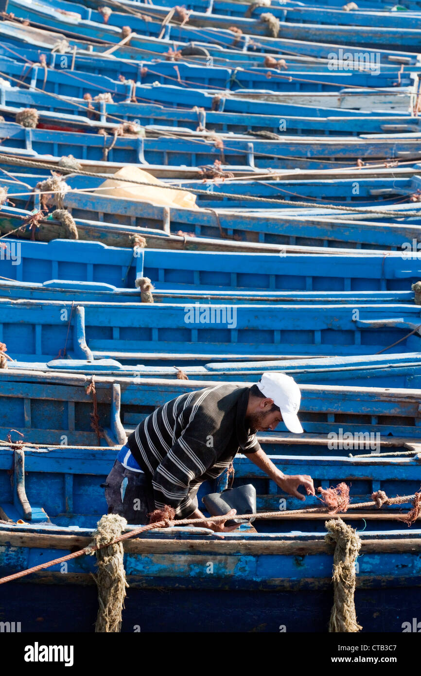 Traditional moroccan boats hi-res stock photography and images - Alamy