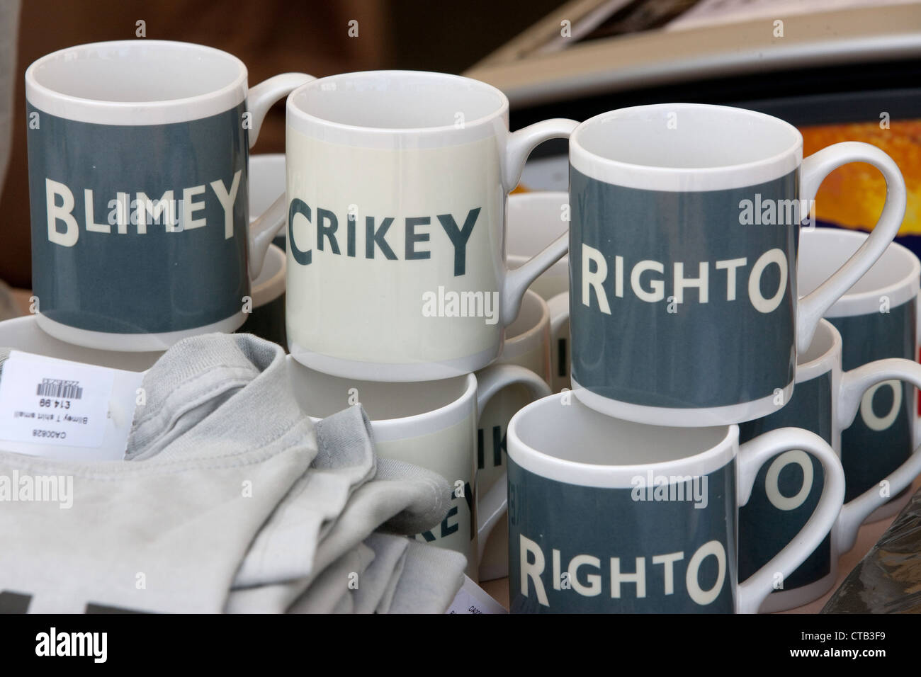 "Blimey" "Crikey" and "Righto Mugs for sale at the Imperial War Museums ...