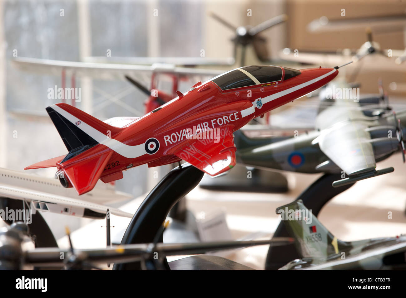 Model Red Arrow Aircraft at the Imperial War Museums Duxford ...