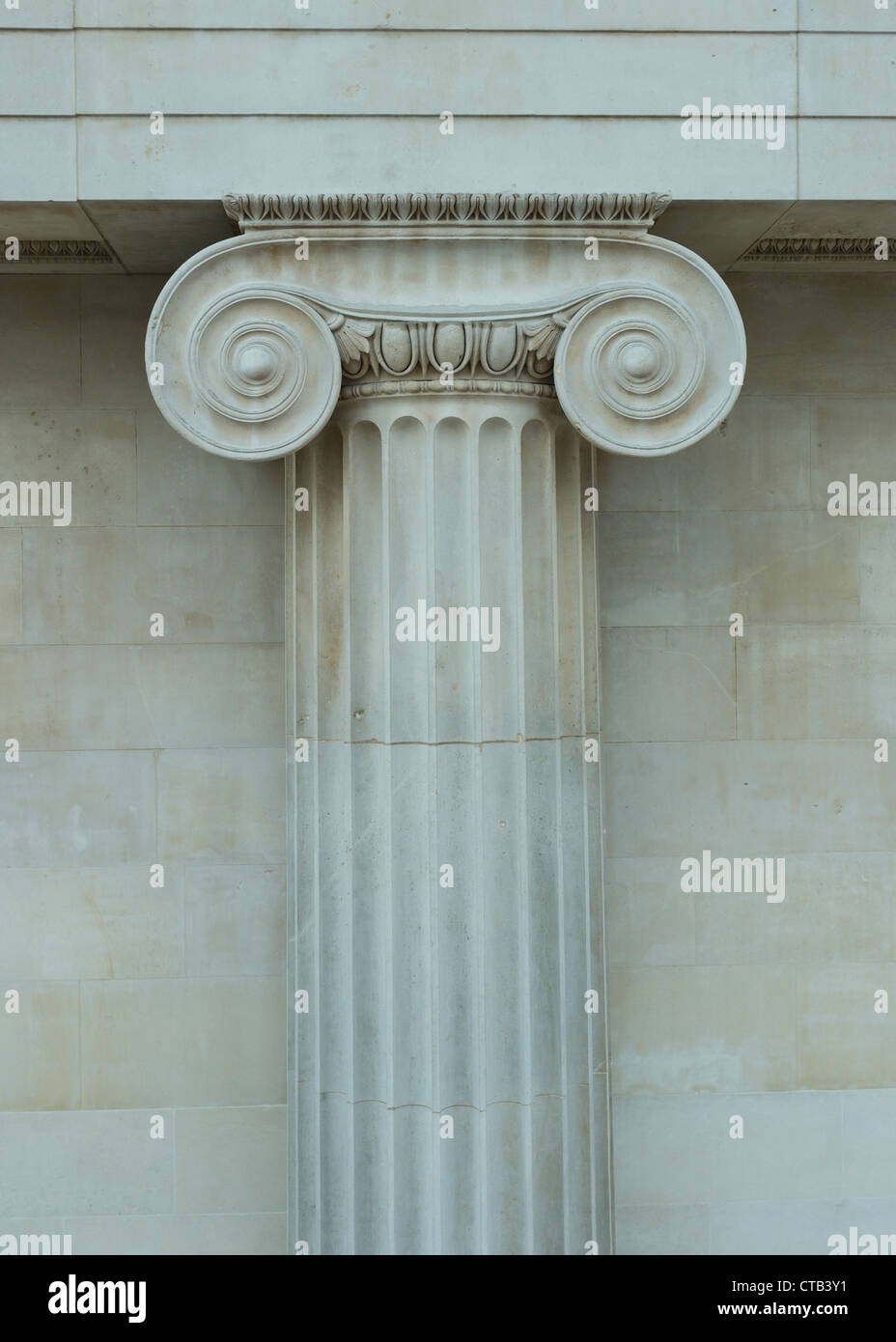 Ionic order Column at the British Museum Stock Photo - Alamy