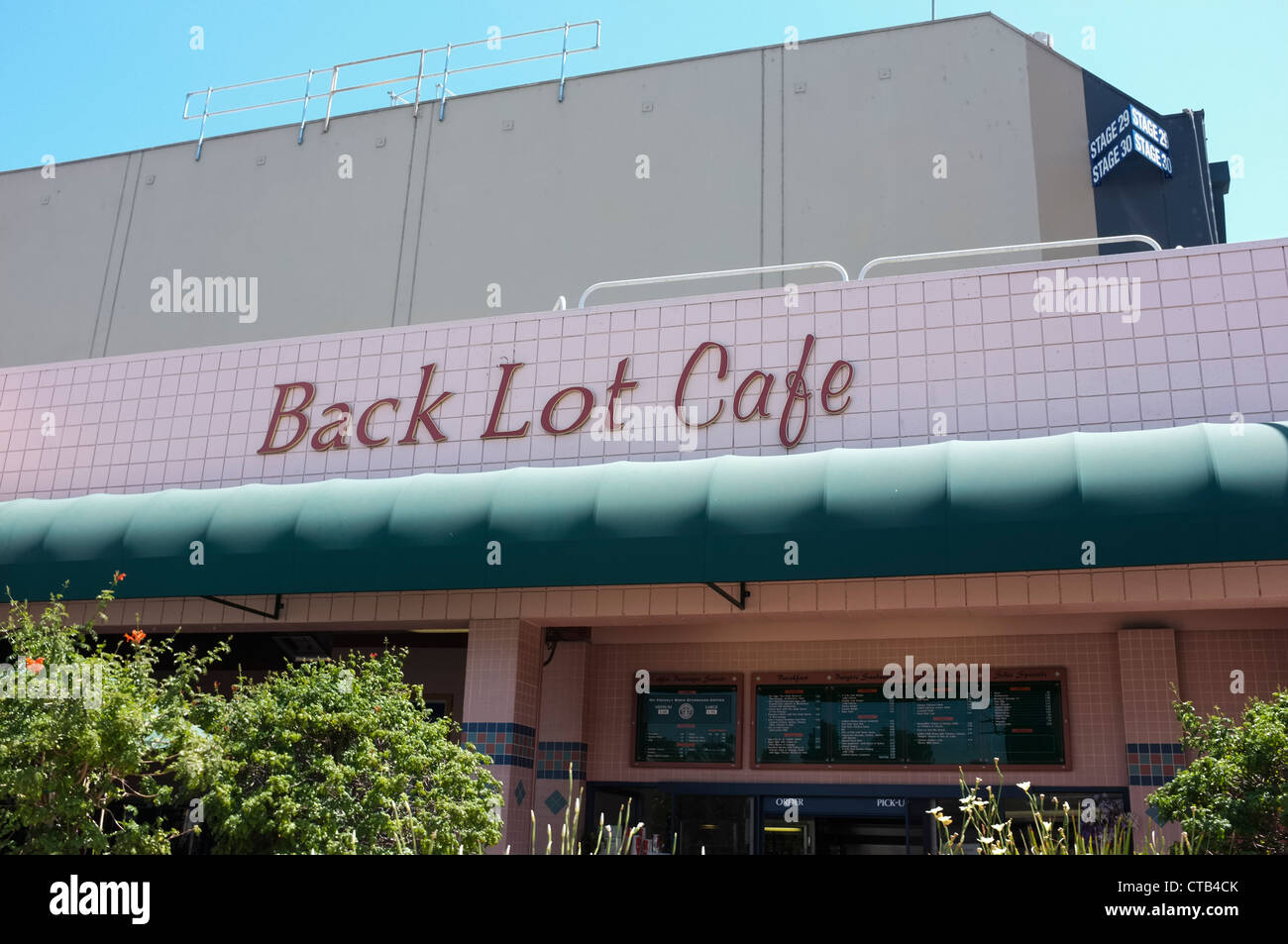 The back lot cafe at Universal Studios, Hollywood Stock Photo - Alamy