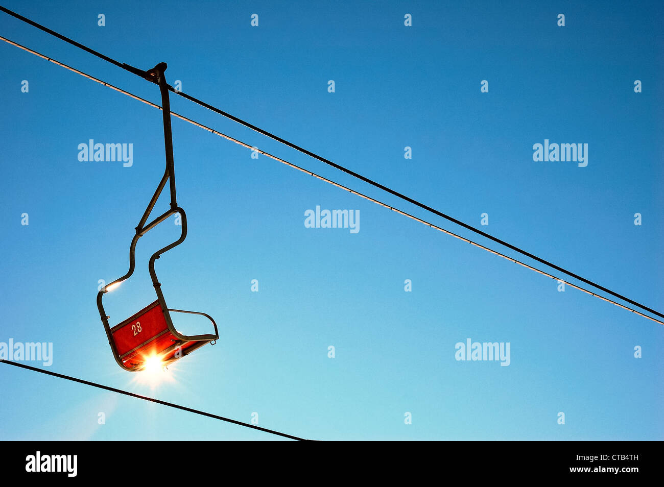 Chair lift back light hi-res stock photography and images - Alamy