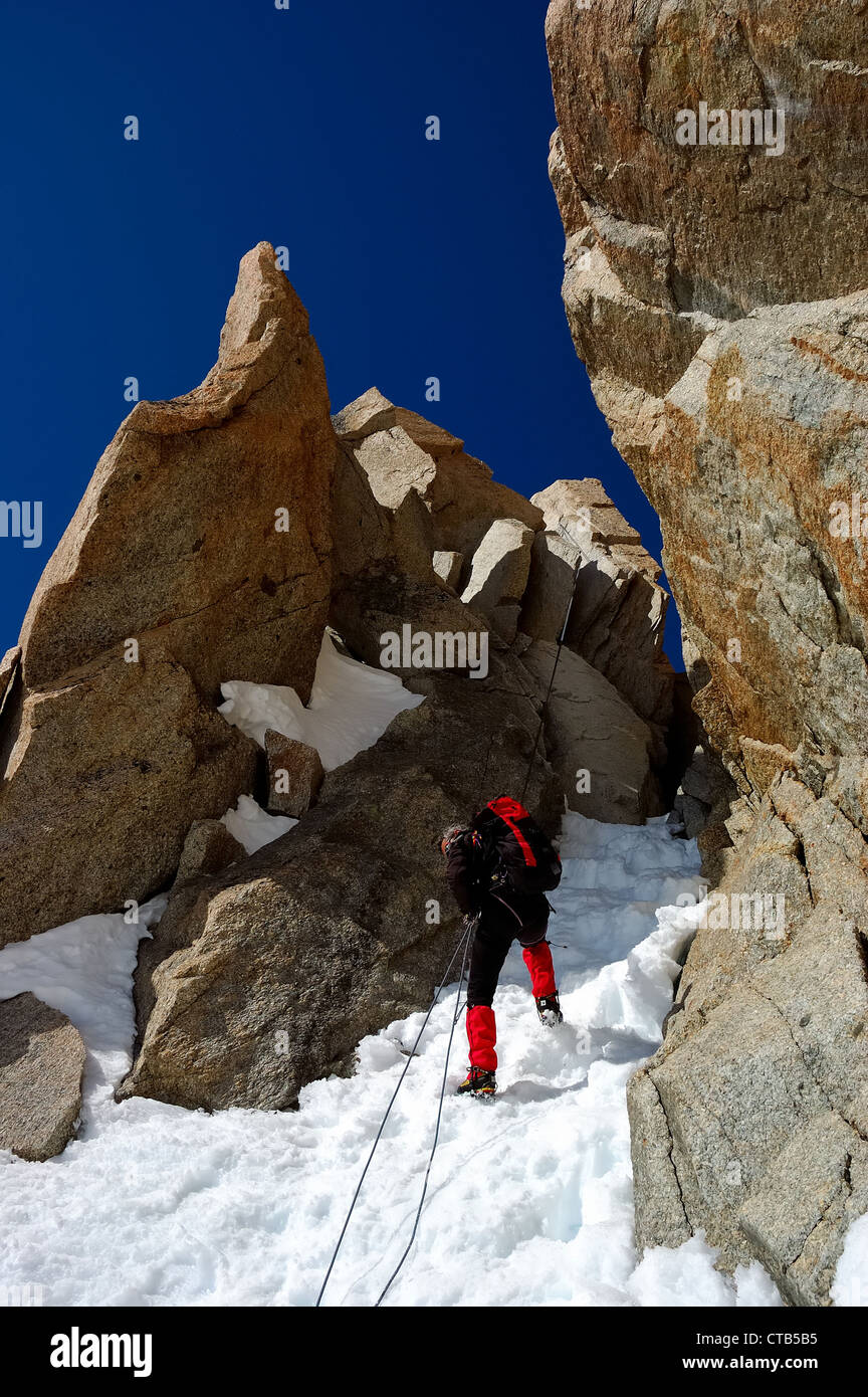 Montblanc climbing hi-res stock photography and images - Alamy