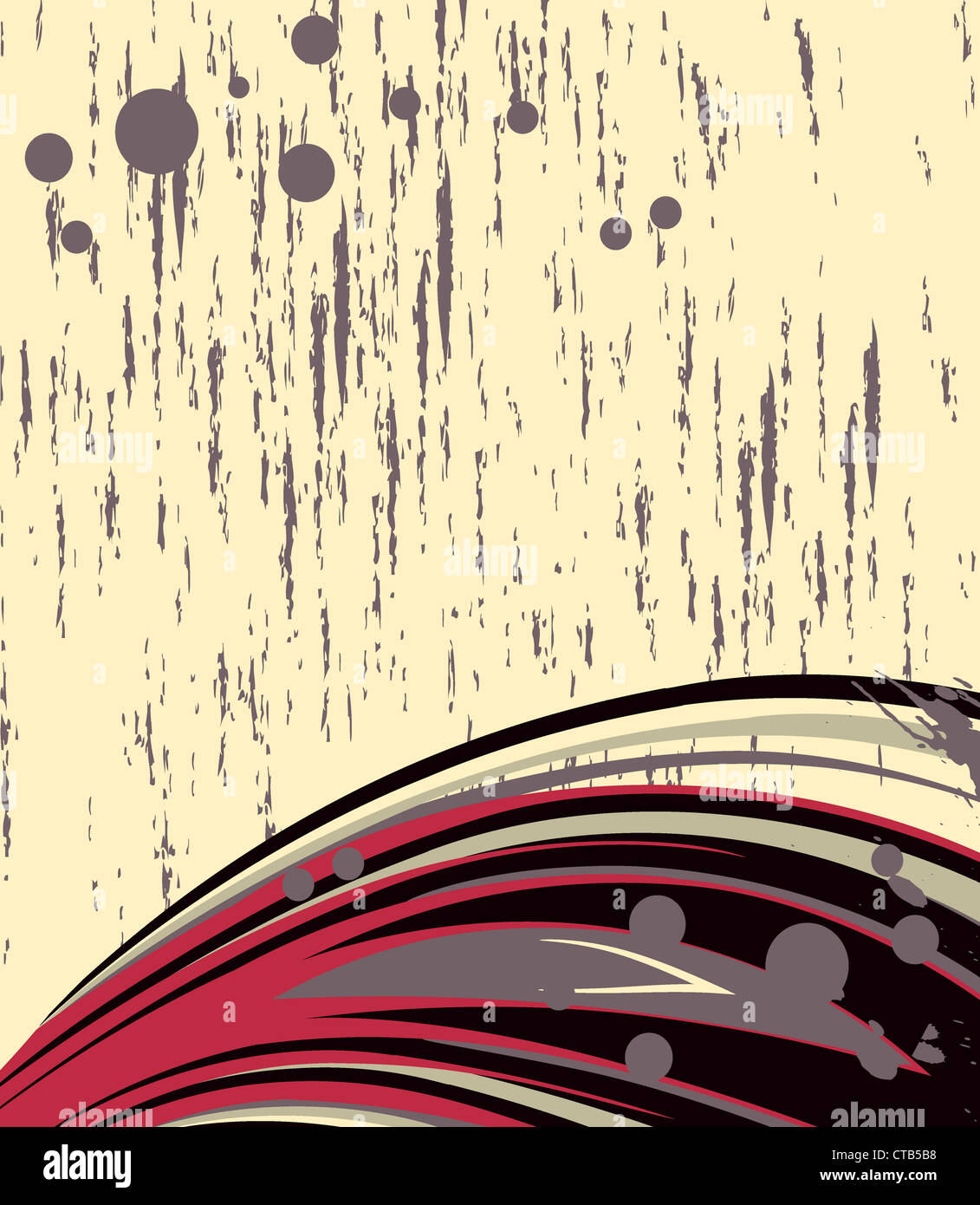 vector grunge background with wave Stock Photo - Alamy