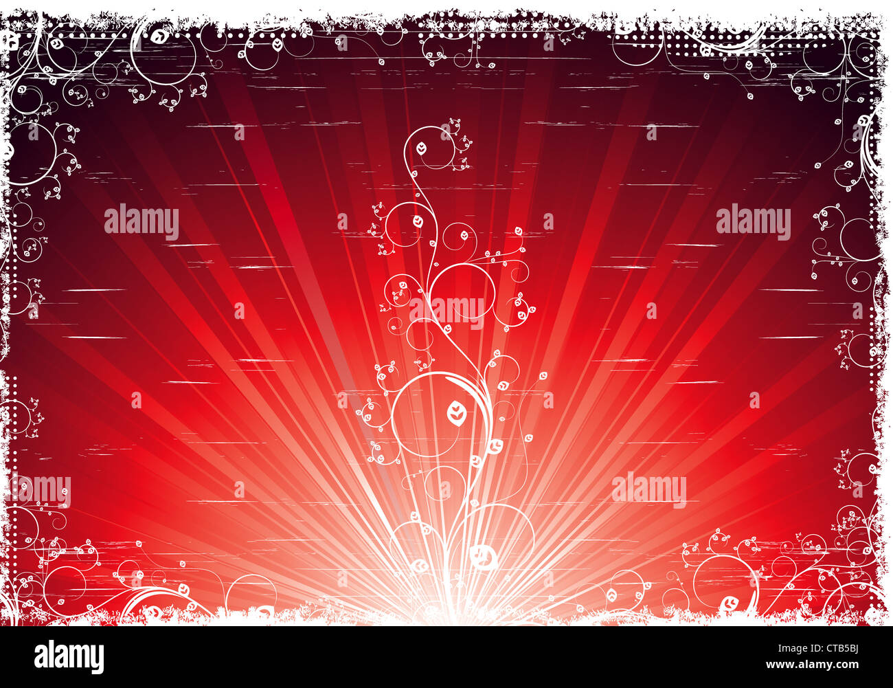 vector eroded background with floral Stock Photo - Alamy