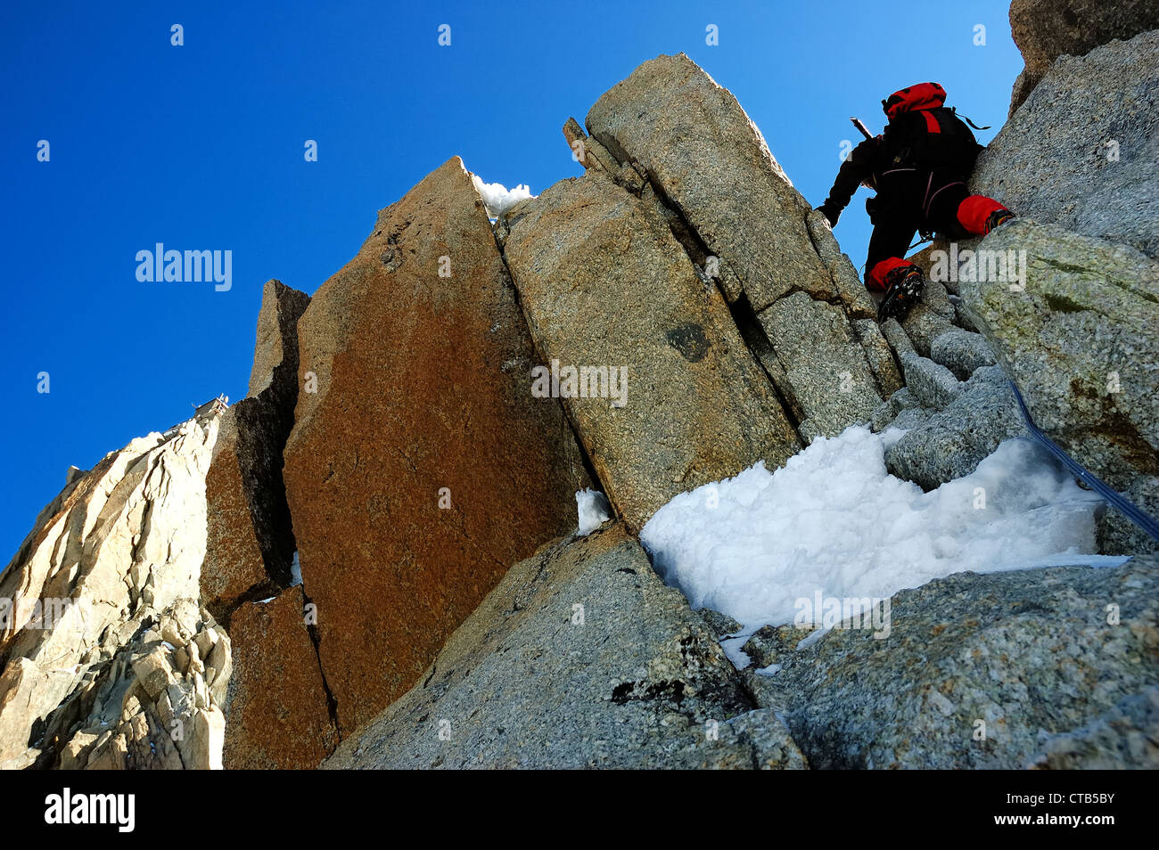 Male climber, Rock-climbing sport, horizontal orientation, day light ...