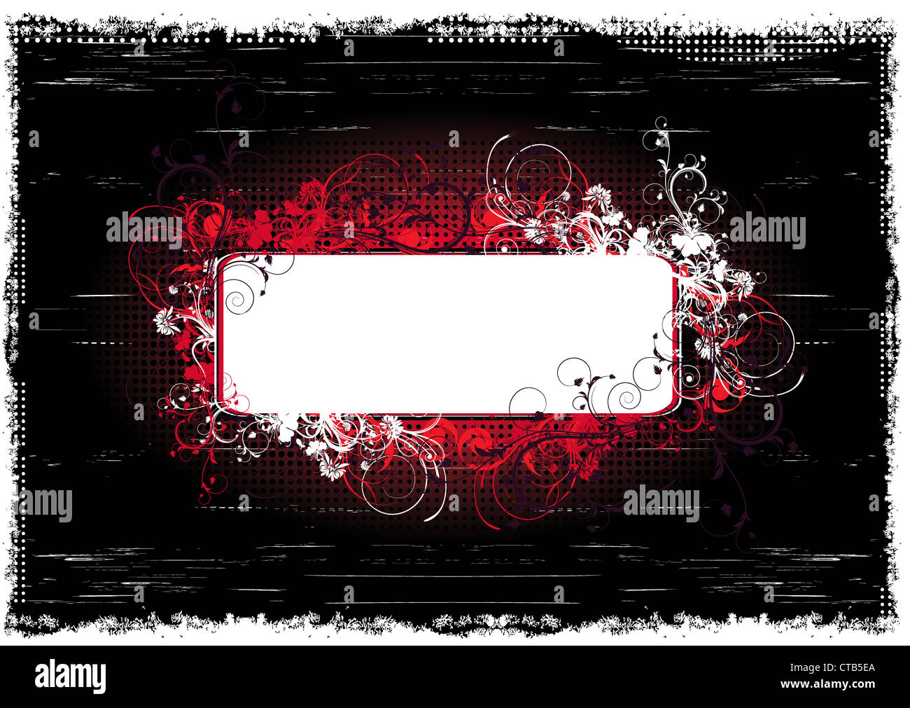 vector eroded background with floral Stock Photo - Alamy