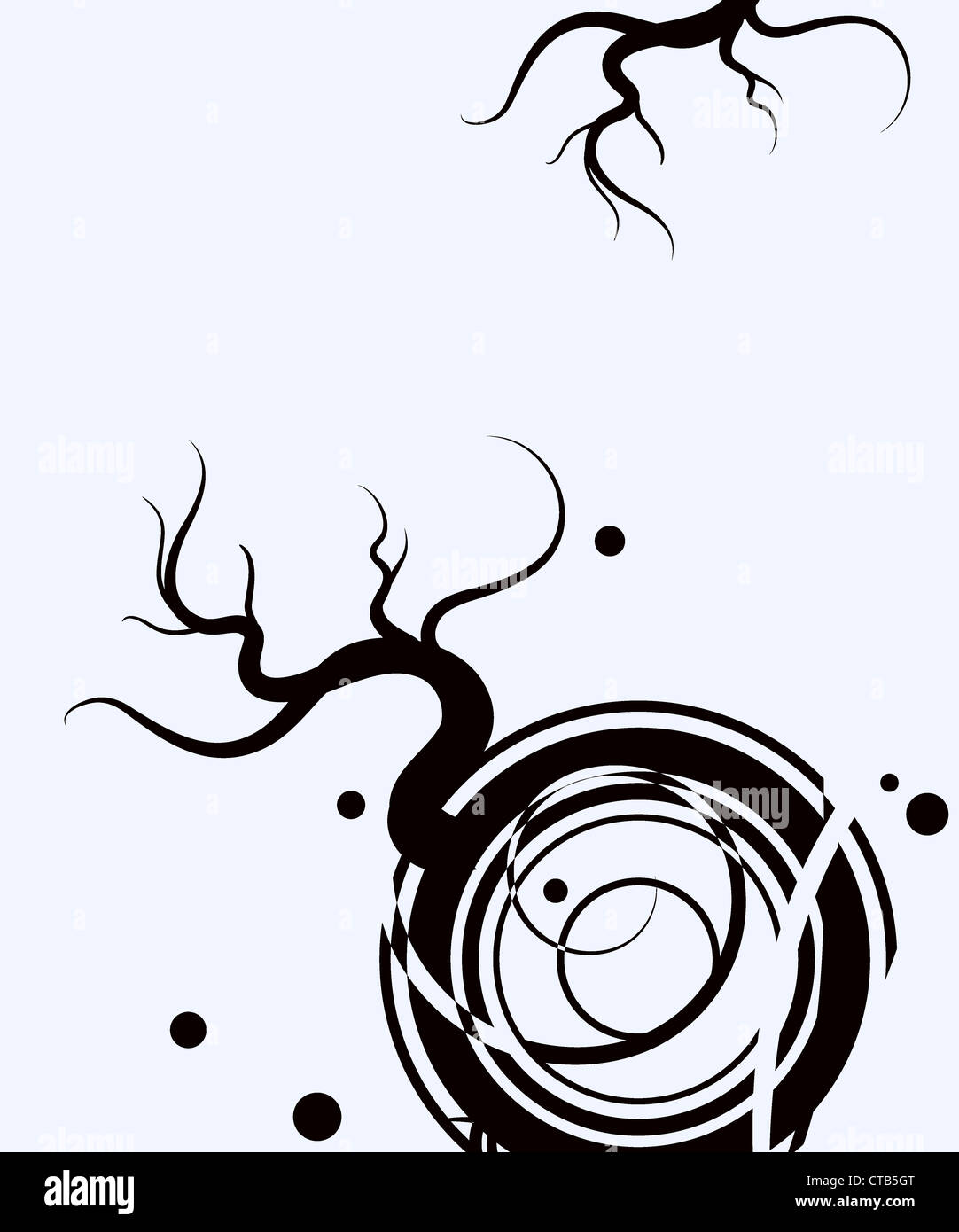 vector abstract background with tree Stock Photo - Alamy