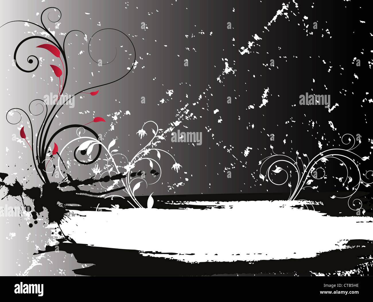 vector eroded background with floral Stock Photo - Alamy