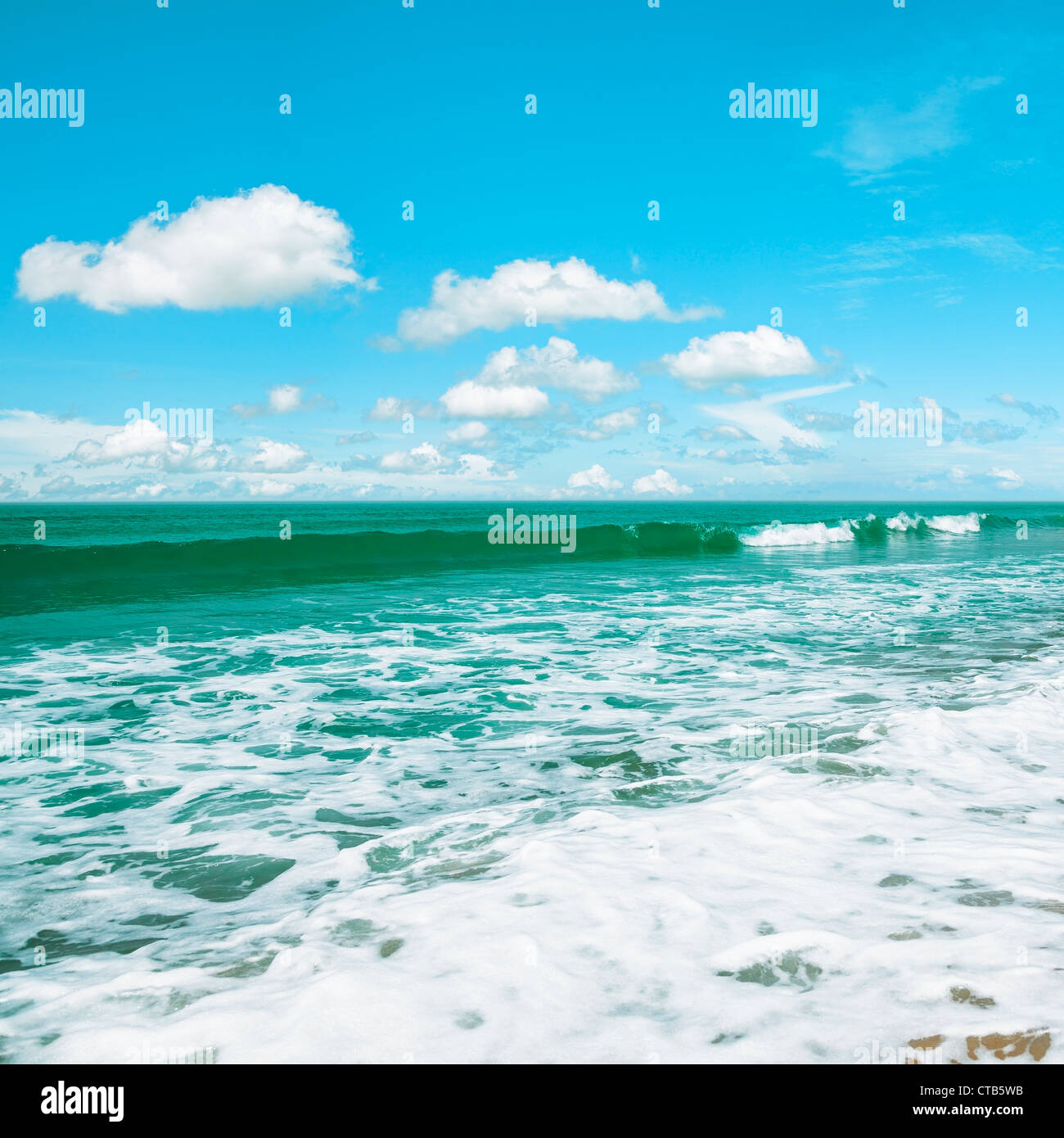 On the beach. Square composition Stock Photo - Alamy