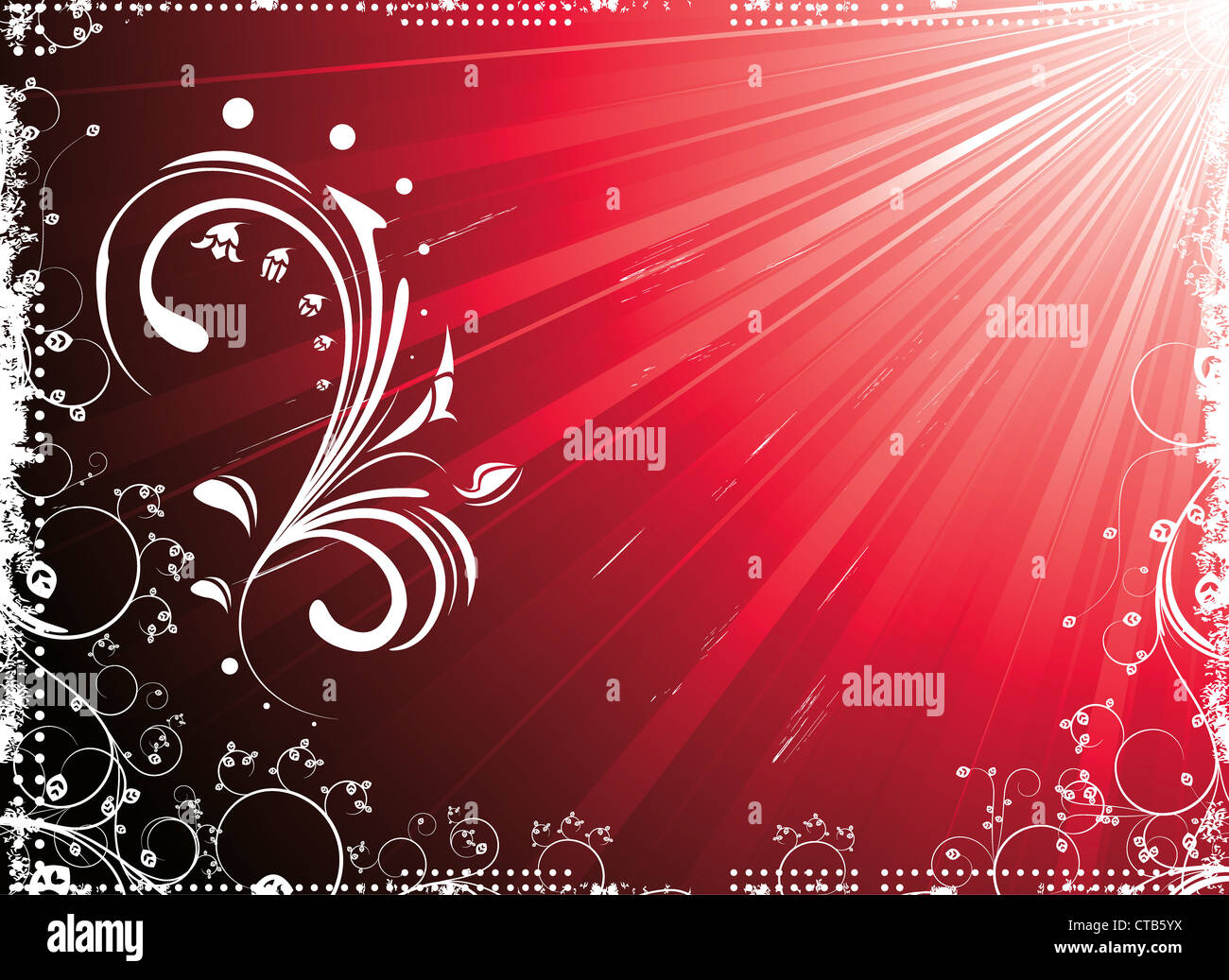 vector eroded background with floral Stock Photo - Alamy