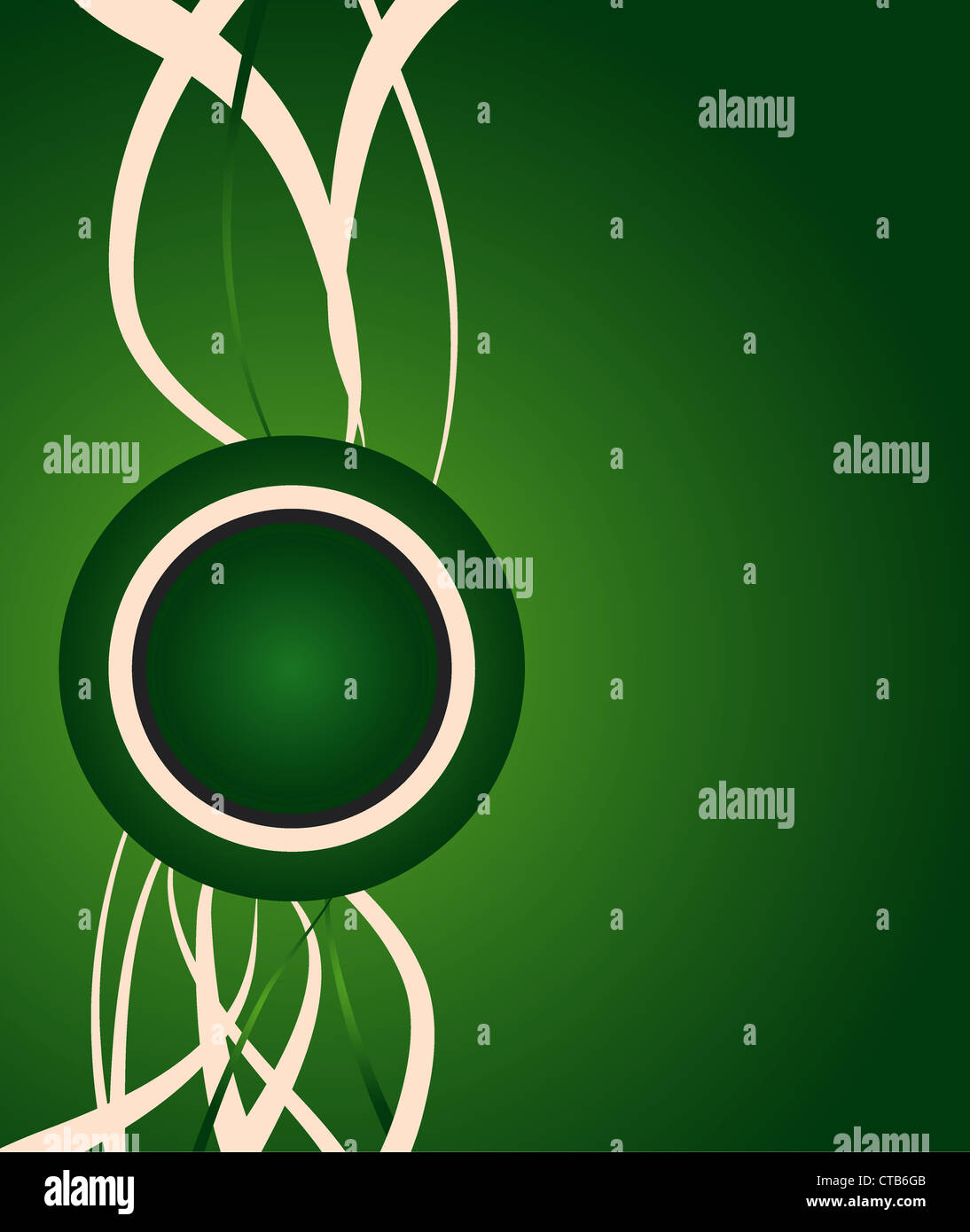 vector abstract green background with button Stock Photo - Alamy