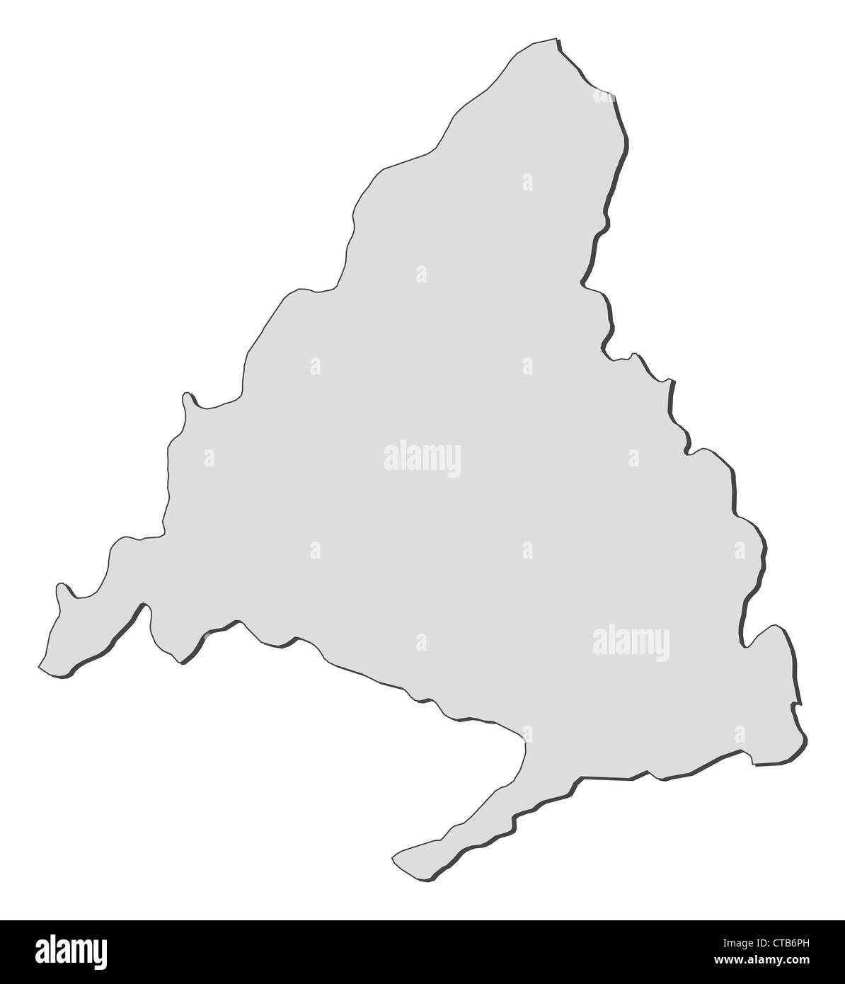 Map of Madrid, a region of Spain Stock Photo - Alamy