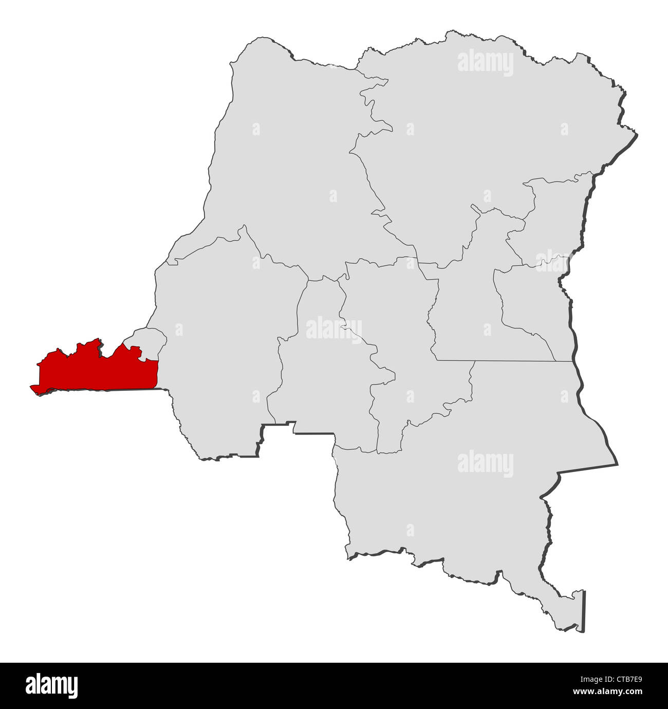 Map congo provinces hi-res stock photography and images - Alamy