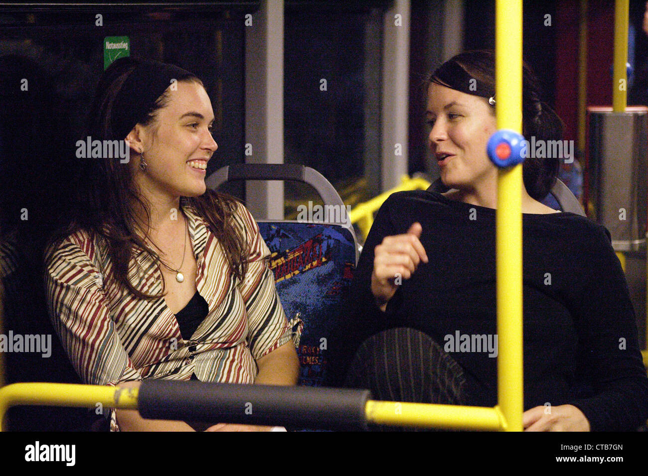 Women night shift bus hi-res stock photography and images - Alamy