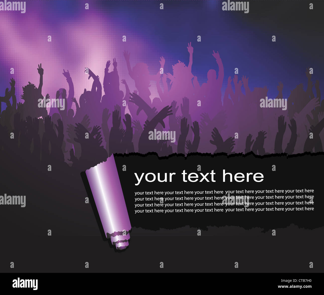 vector concert poster Stock Photo - Alamy