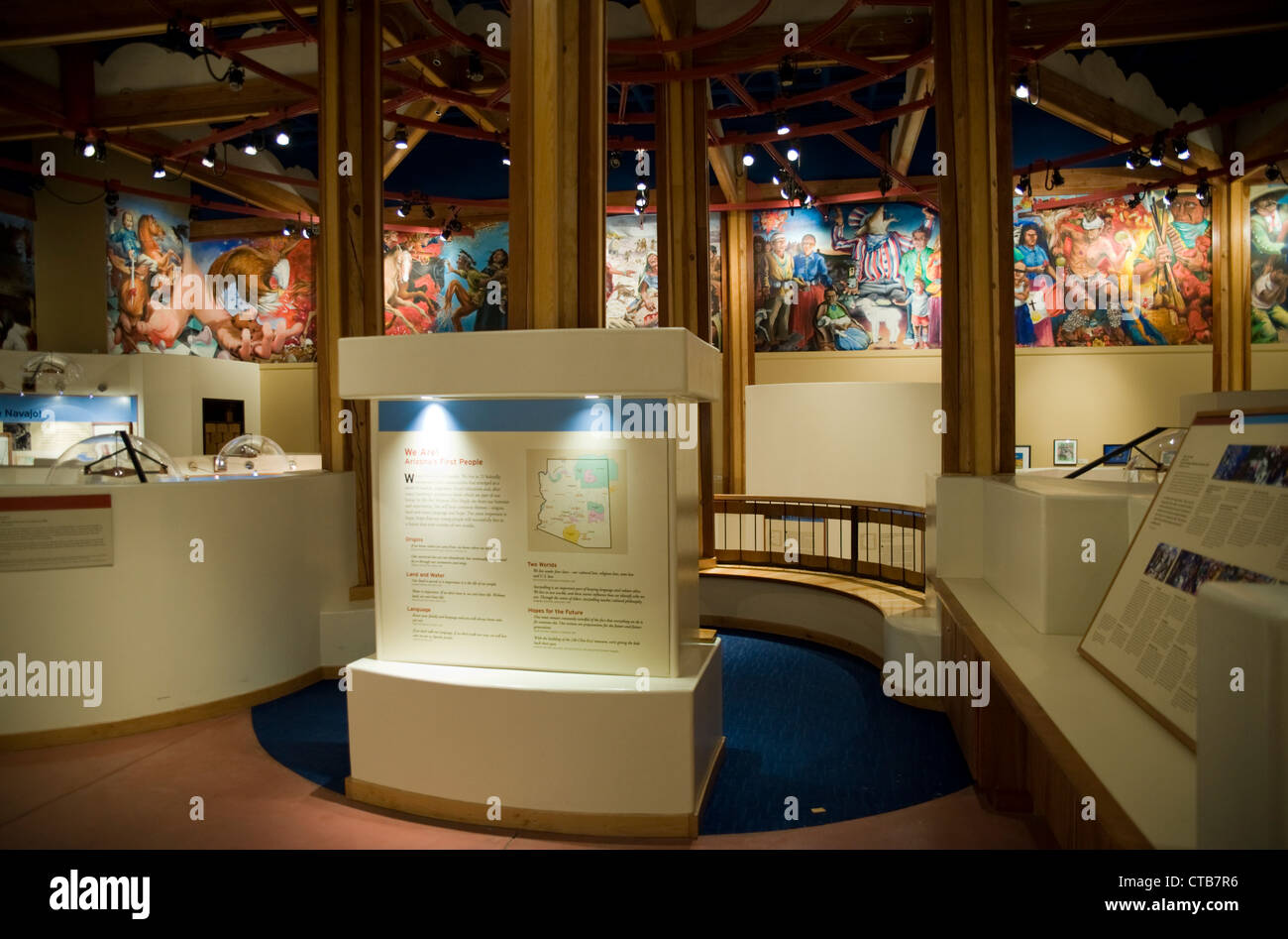 A display at the Heard Museum, specializing in American Indian culture ...
