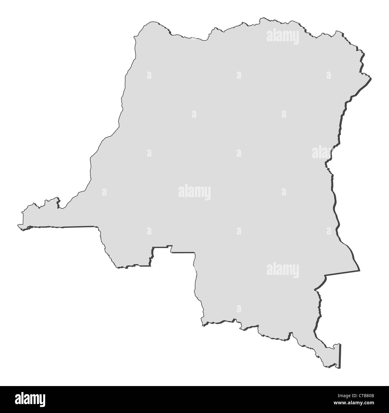 Maps of the republic of congo Black and White Stock Photos & Images - Alamy