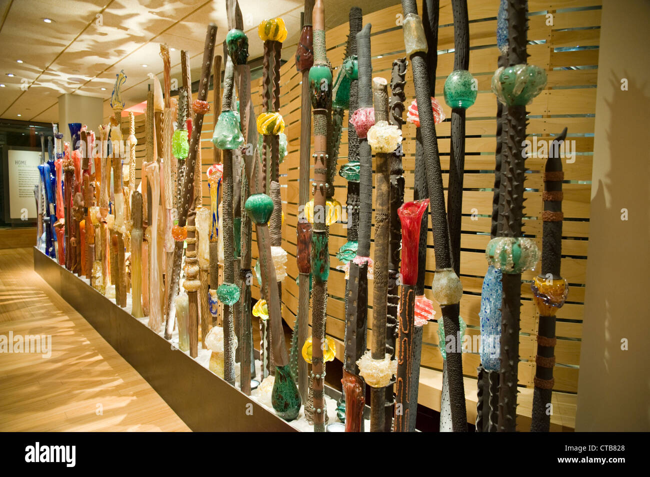 An exhibit at the Heard Museum, specializing in American Indian culture ...