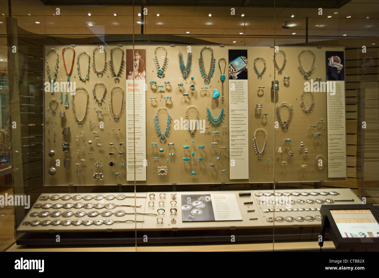 Turquoise jewelry at the Heard Museum, specializing in American Indian ...