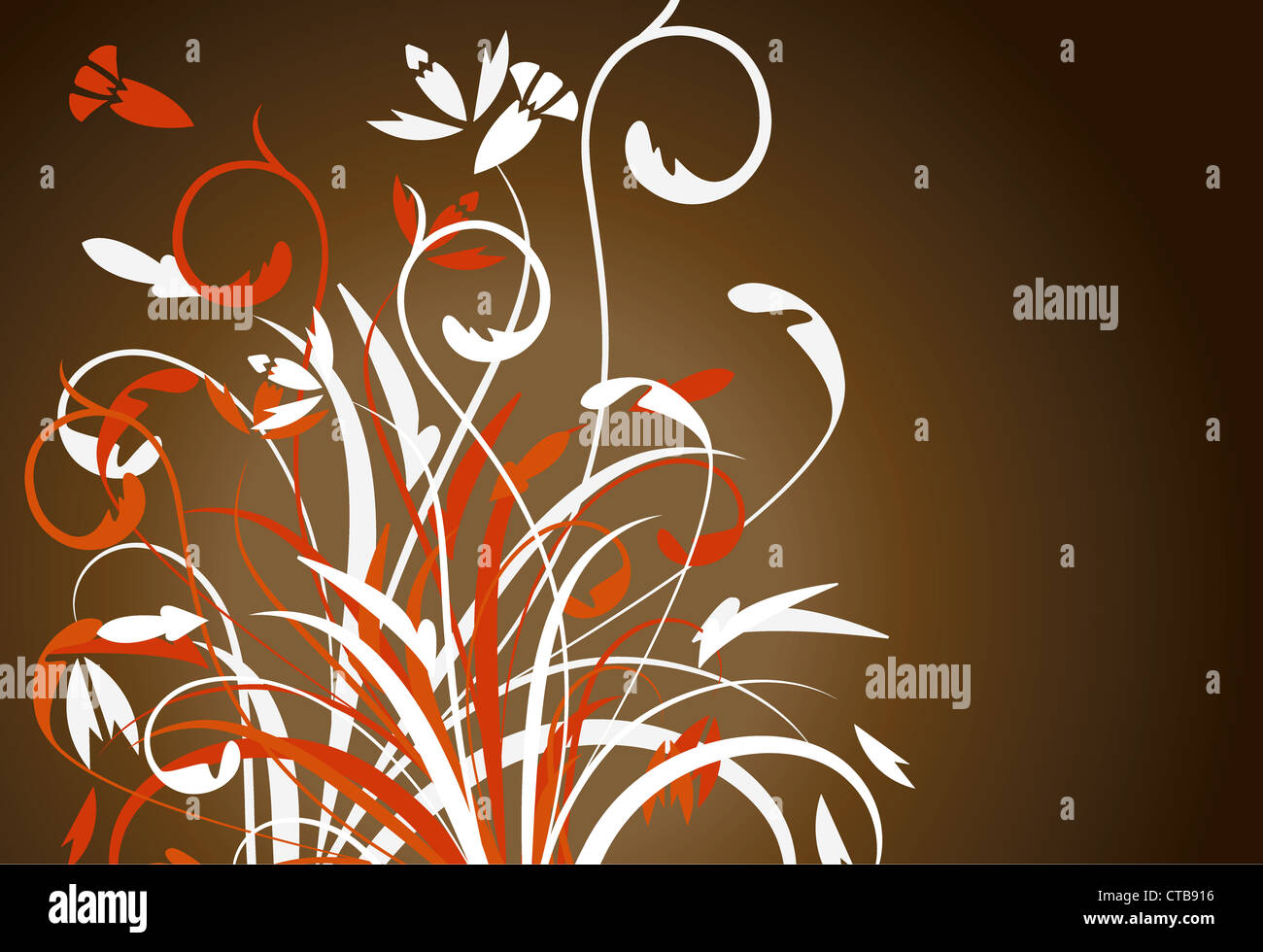 vector retro floral background Stock Photo - Alamy