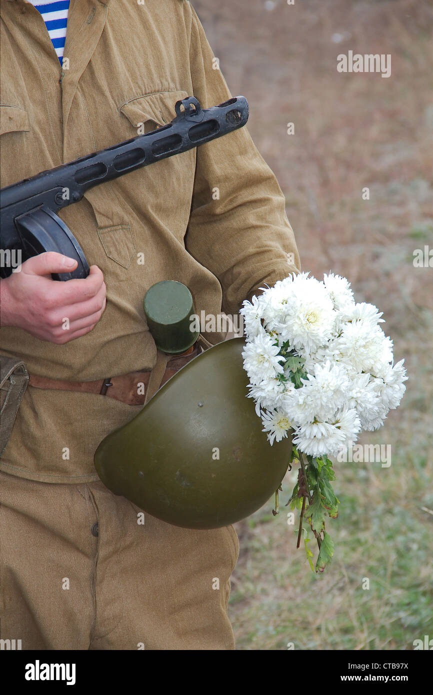 Outfit a Russian soldier during the Second World War Stock Photo - Alamy