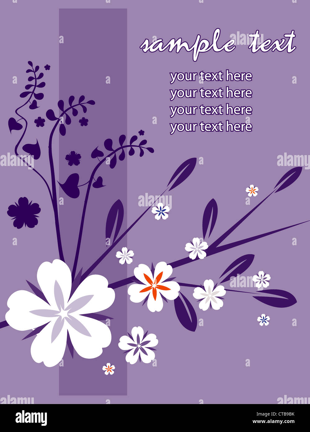 vector spring floral background Stock Photo - Alamy