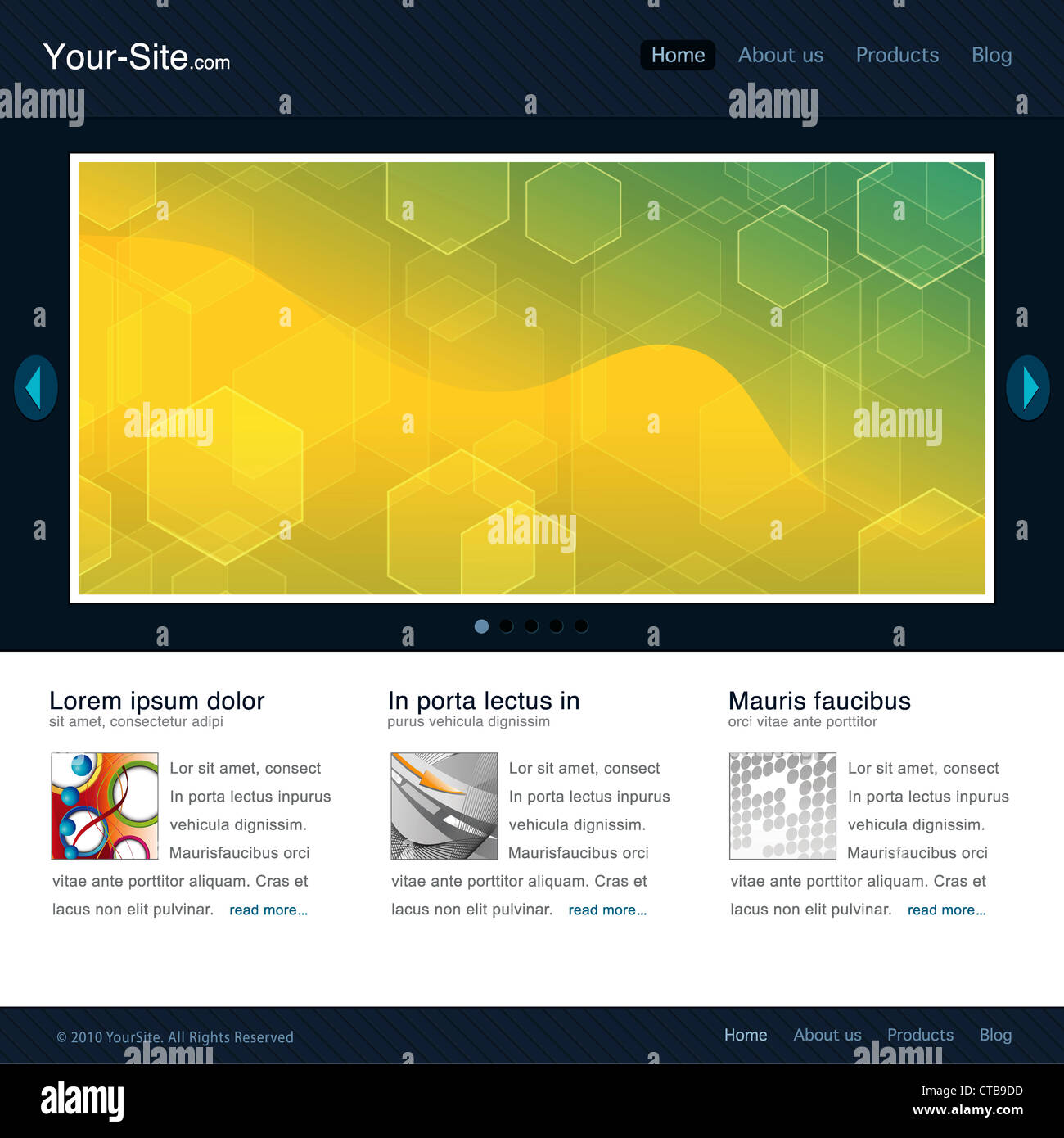 modern website template vector illustration Stock Photo - Alamy