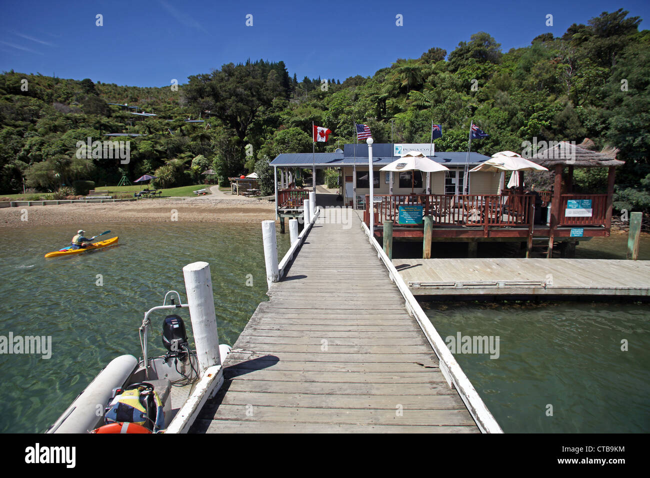 Punga Cove resort in Marlborough Sounds New Zealand Stock Photo - Alamy