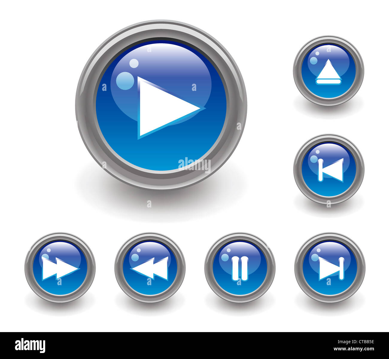 glossy buttons set Stock Photo - Alamy