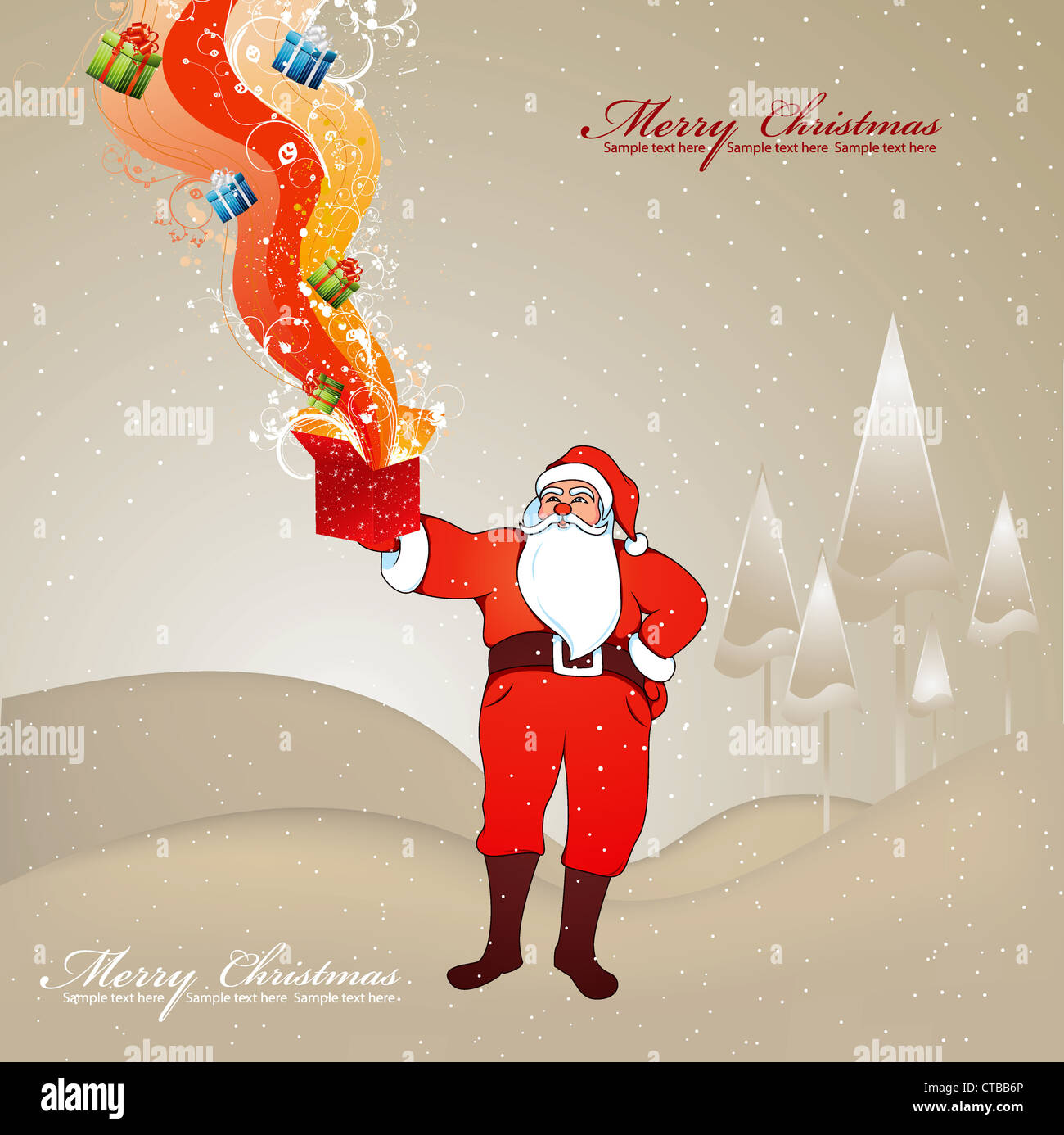 santa claus vector Stock Photo - Alamy