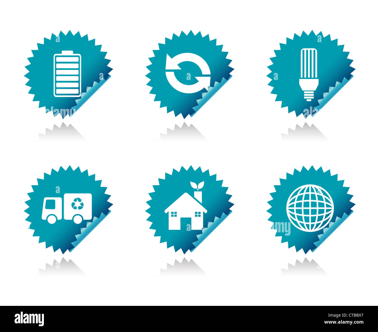 vector sticker set Stock Photo - Alamy