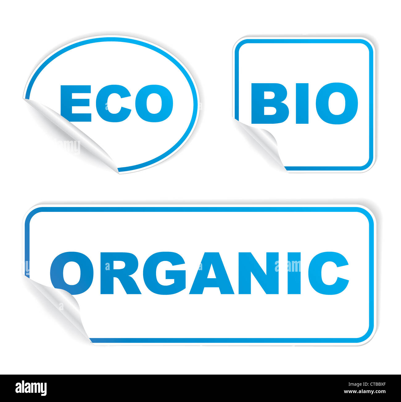 vector sticker set Stock Photo - Alamy