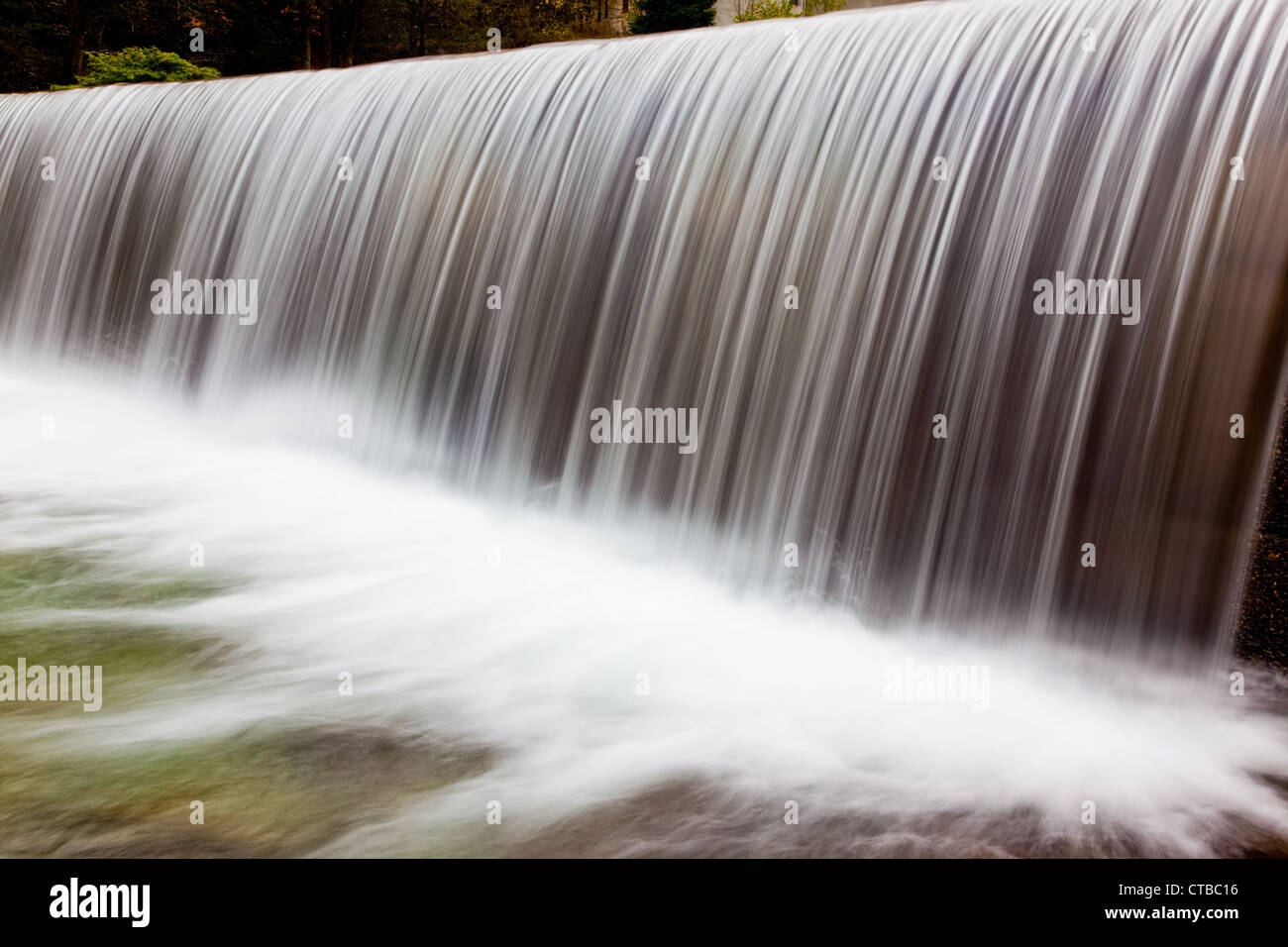 Side view of waterfall: water supply concept Stock Photo - Alamy