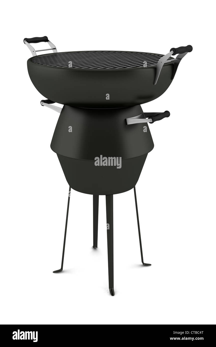 barbecue grill isolated on white background with clipping path Stock ...