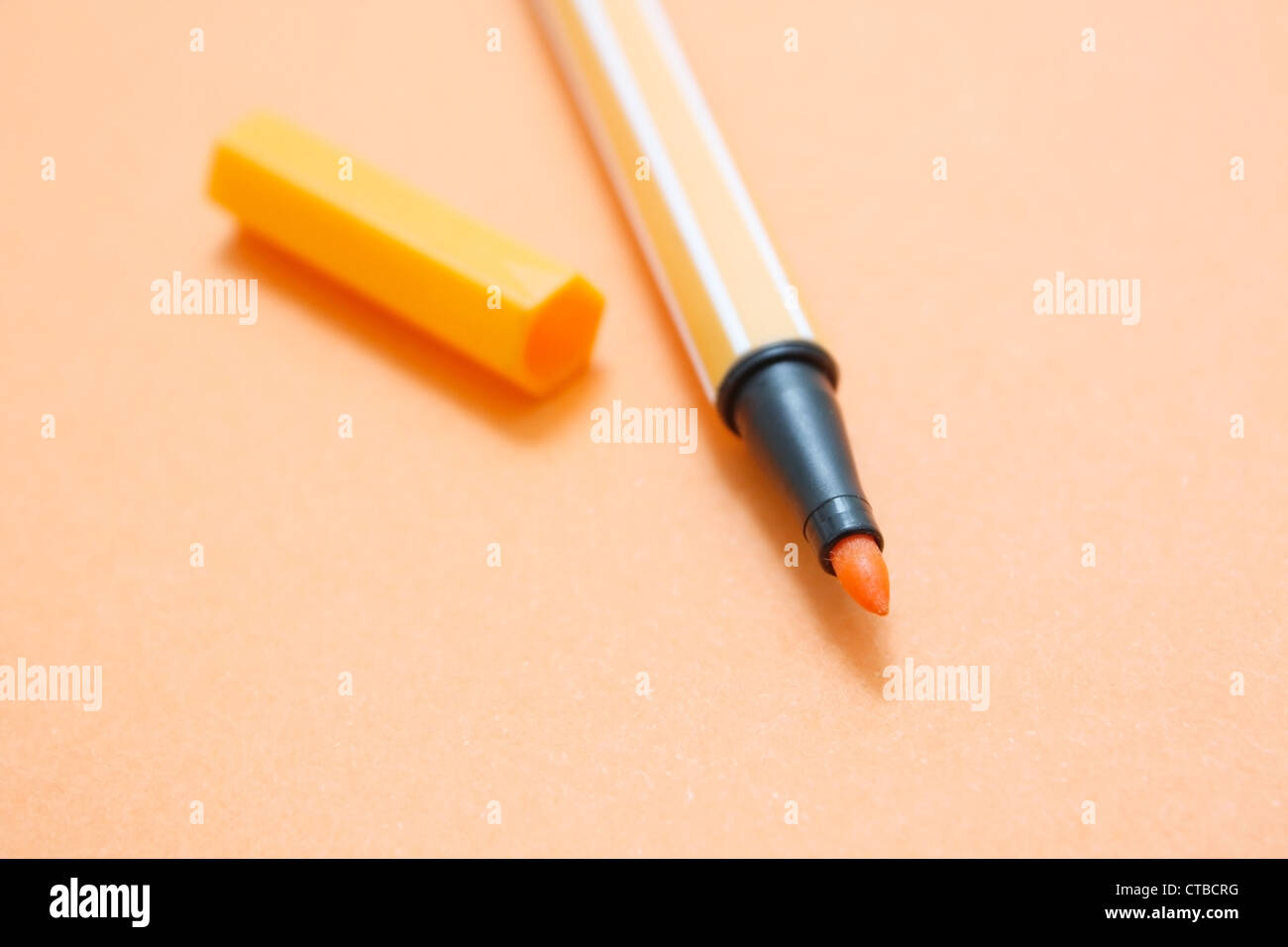 Pen orange colour hi-res stock photography and images - Alamy