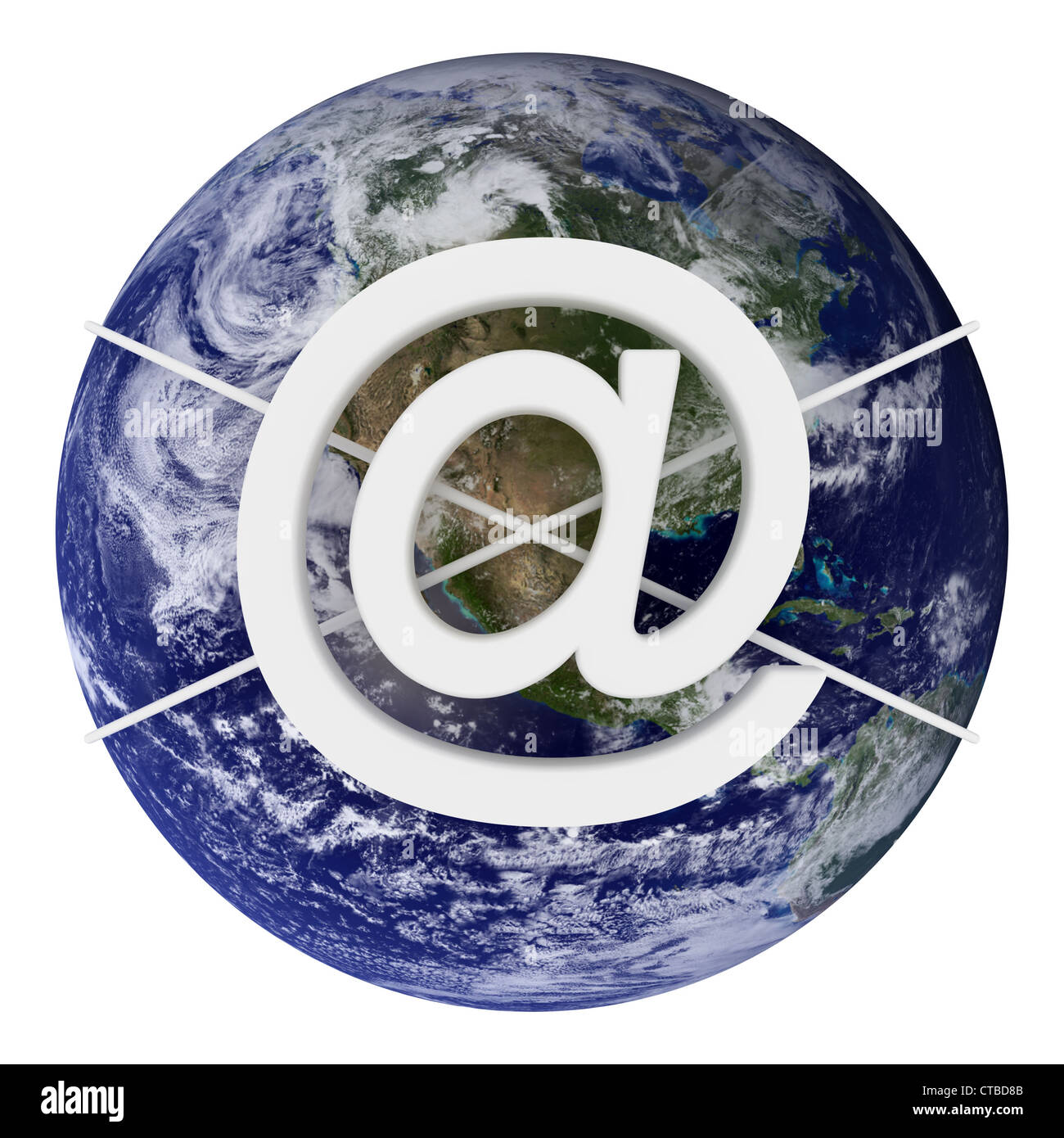 internet around the Earth. Clouds map comes from http ...