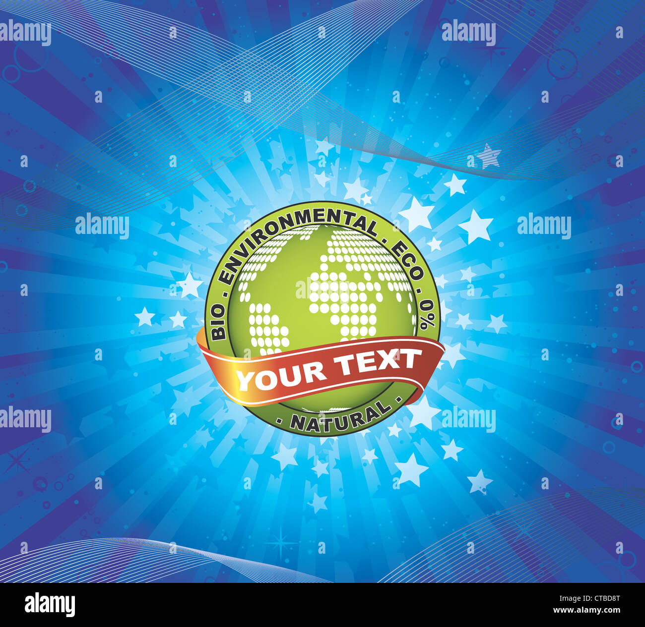 globe with waves Stock Photo - Alamy