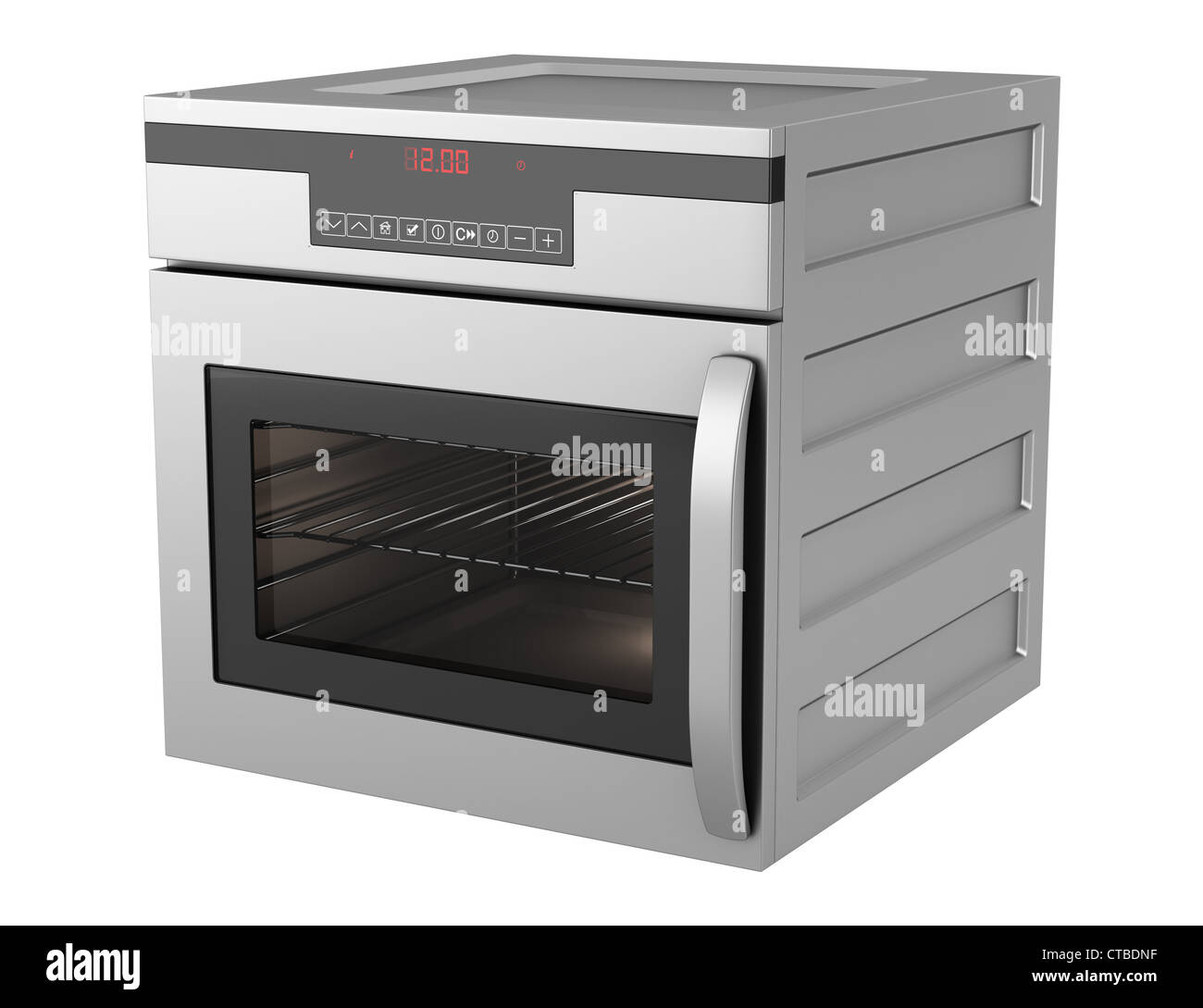 Modern built in oven Cut Out Stock Images & Pictures - Alamy