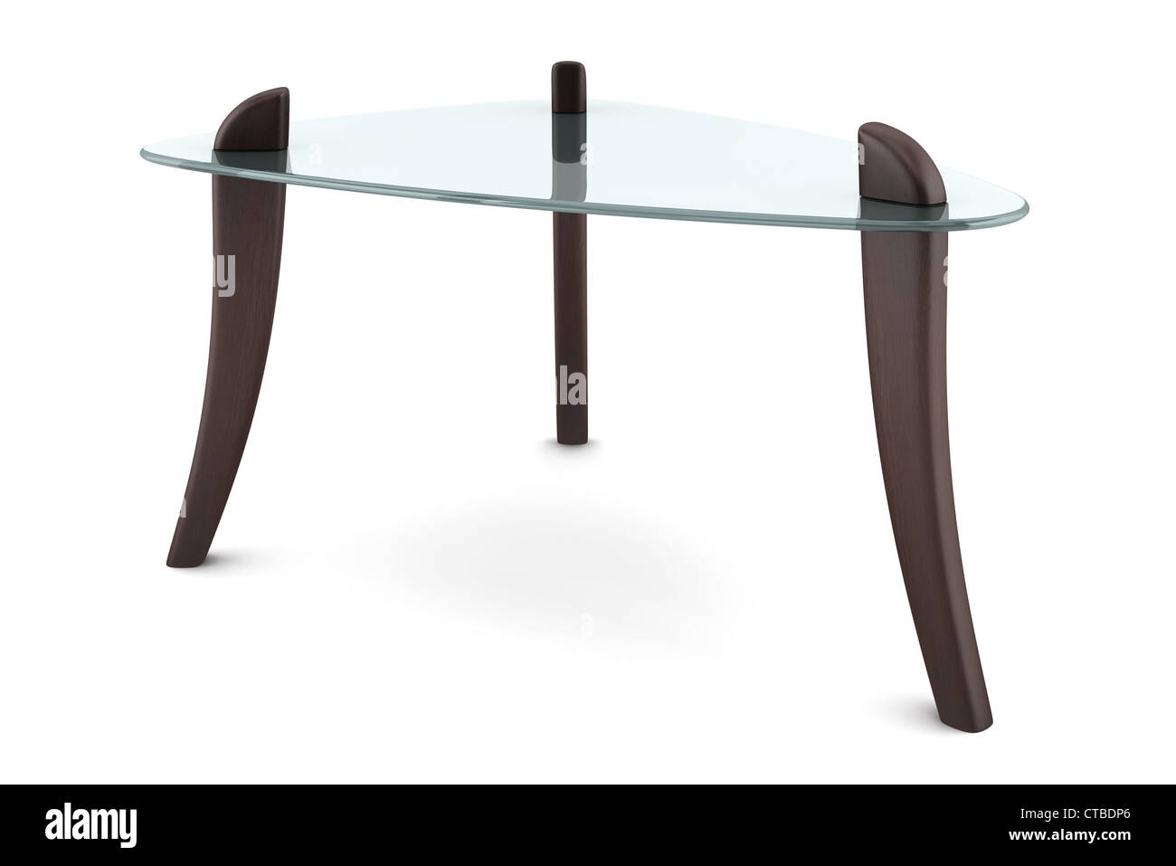 modern glass table isolated on white background Stock Photo - Alamy