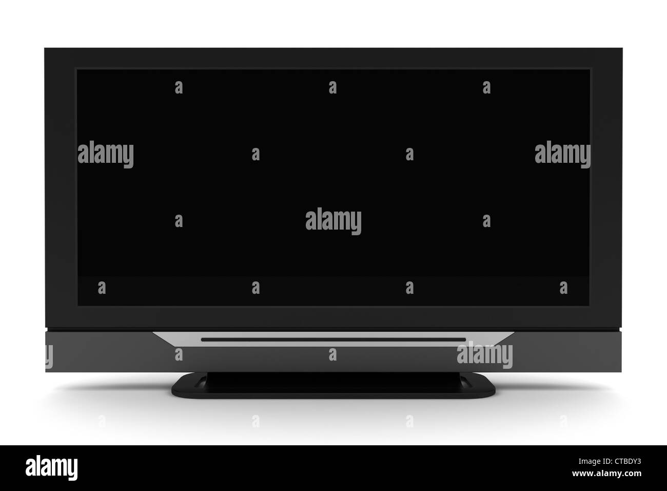 lcd tv with blank screen isolated on white Stock Photo - Alamy