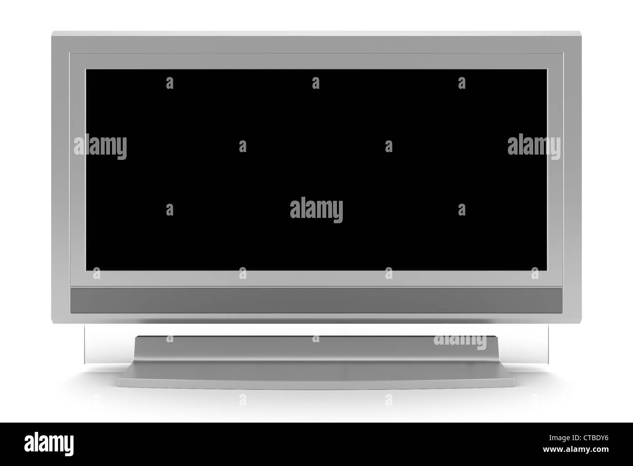 lcd tv with blank screen isolated on white Stock Photo - Alamy
