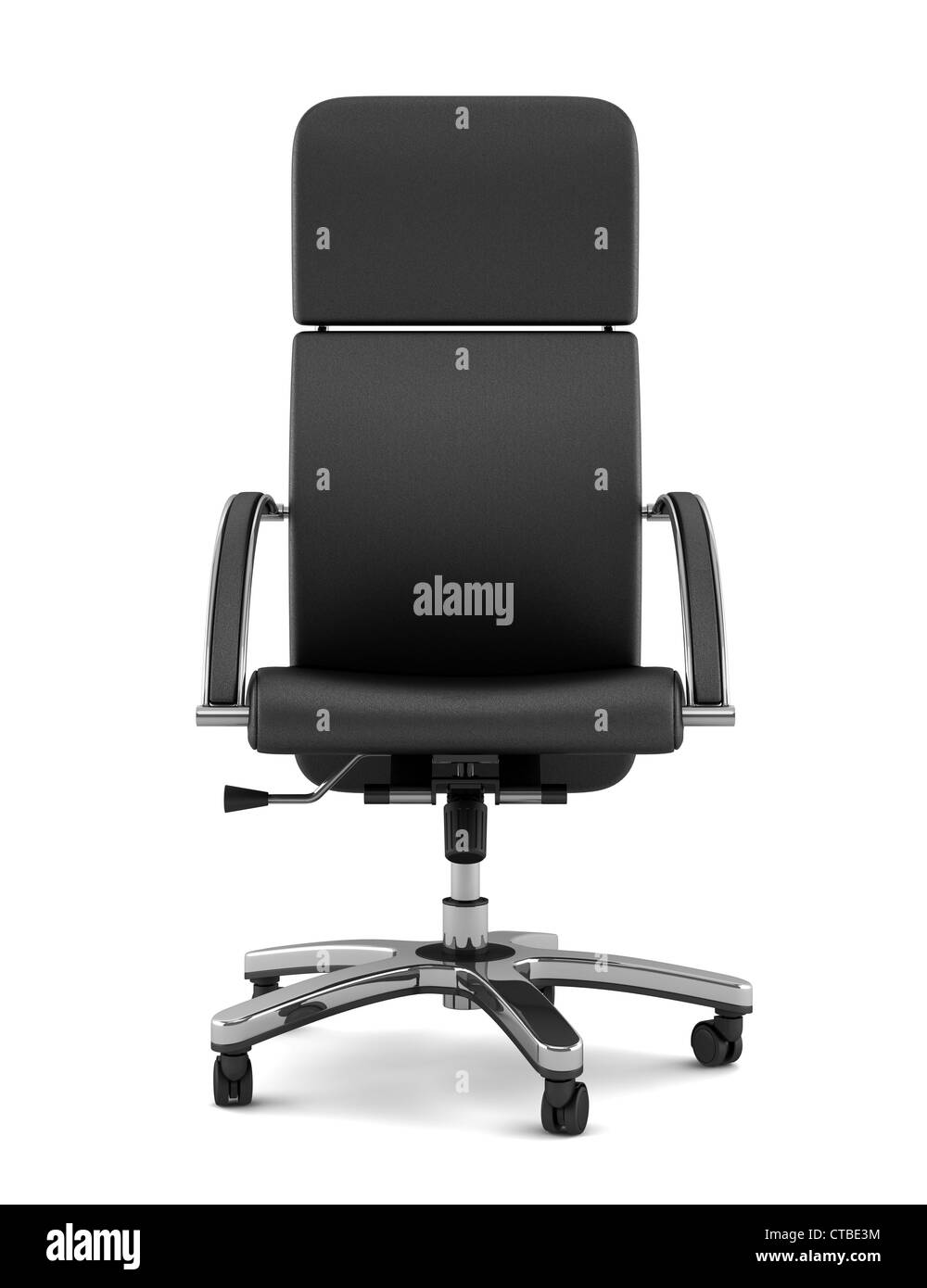 modern black office chair isolated on white background Stock Photo - Alamy