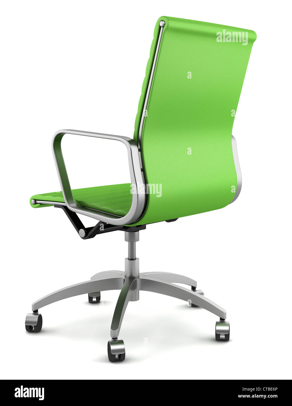 modern green office chair isolated on white background Stock Photo - Alamy