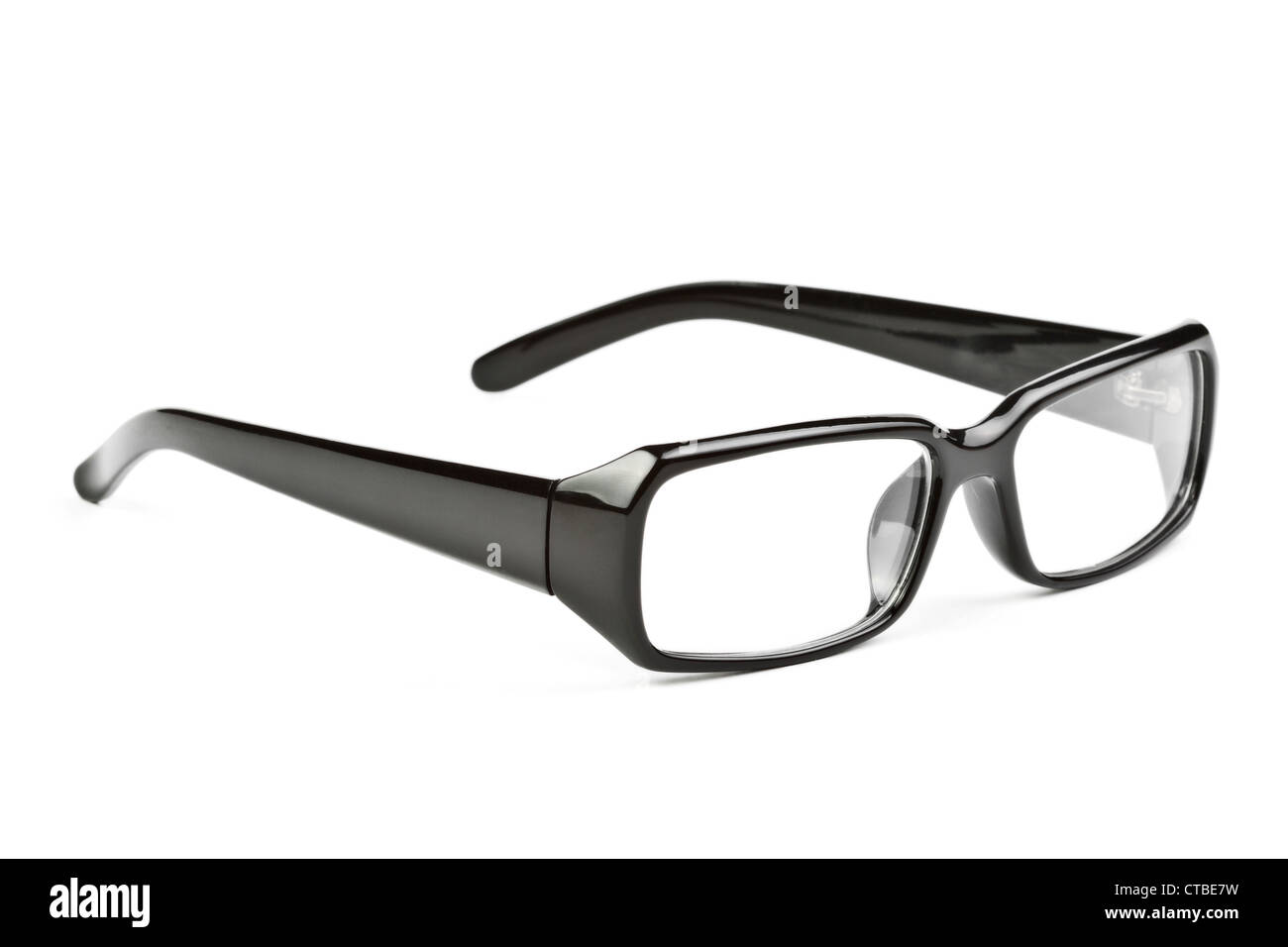 modern black glasses isolated on white background Stock Photo - Alamy