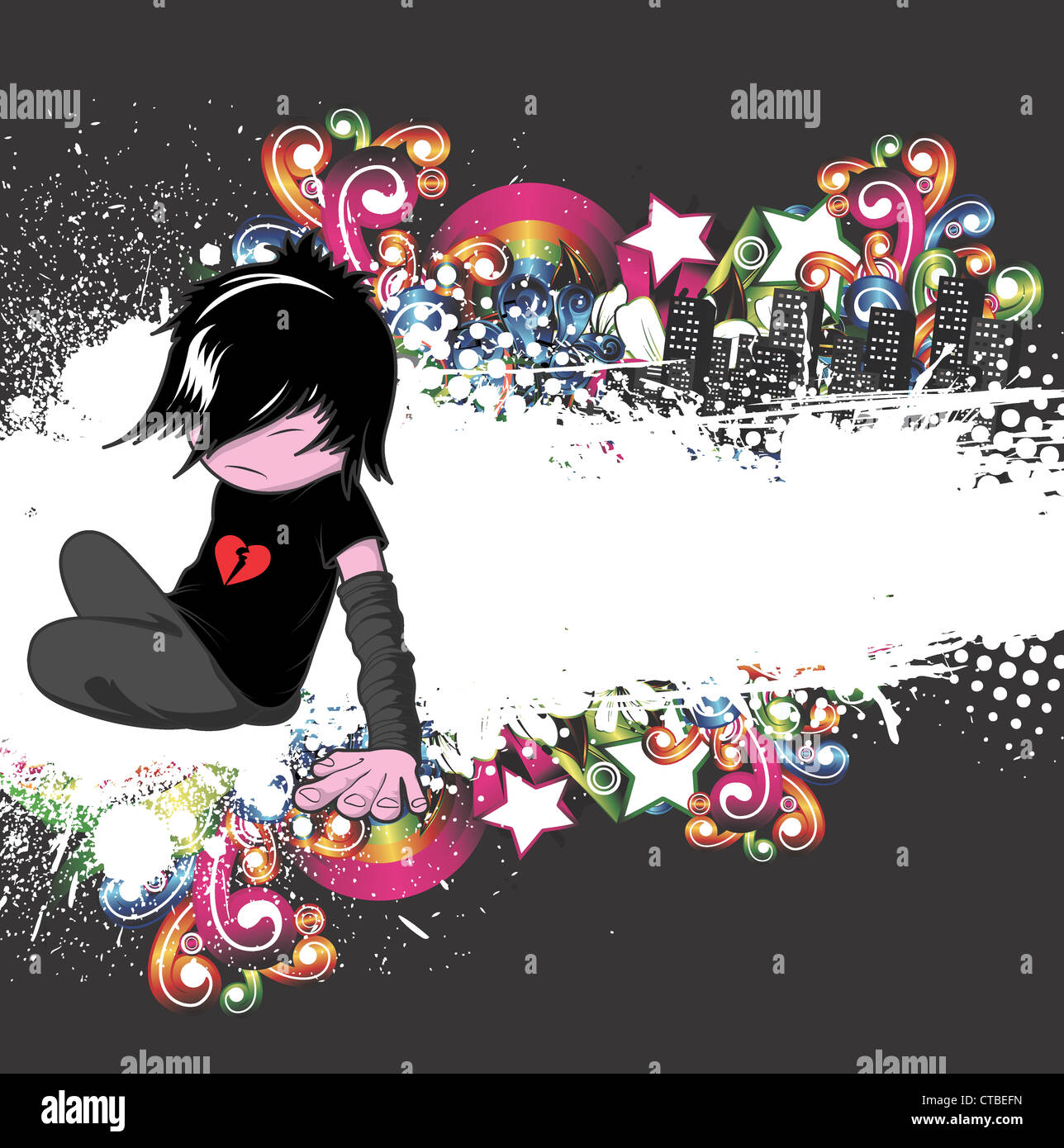 Emo kid hi-res stock photography and images - Alamy