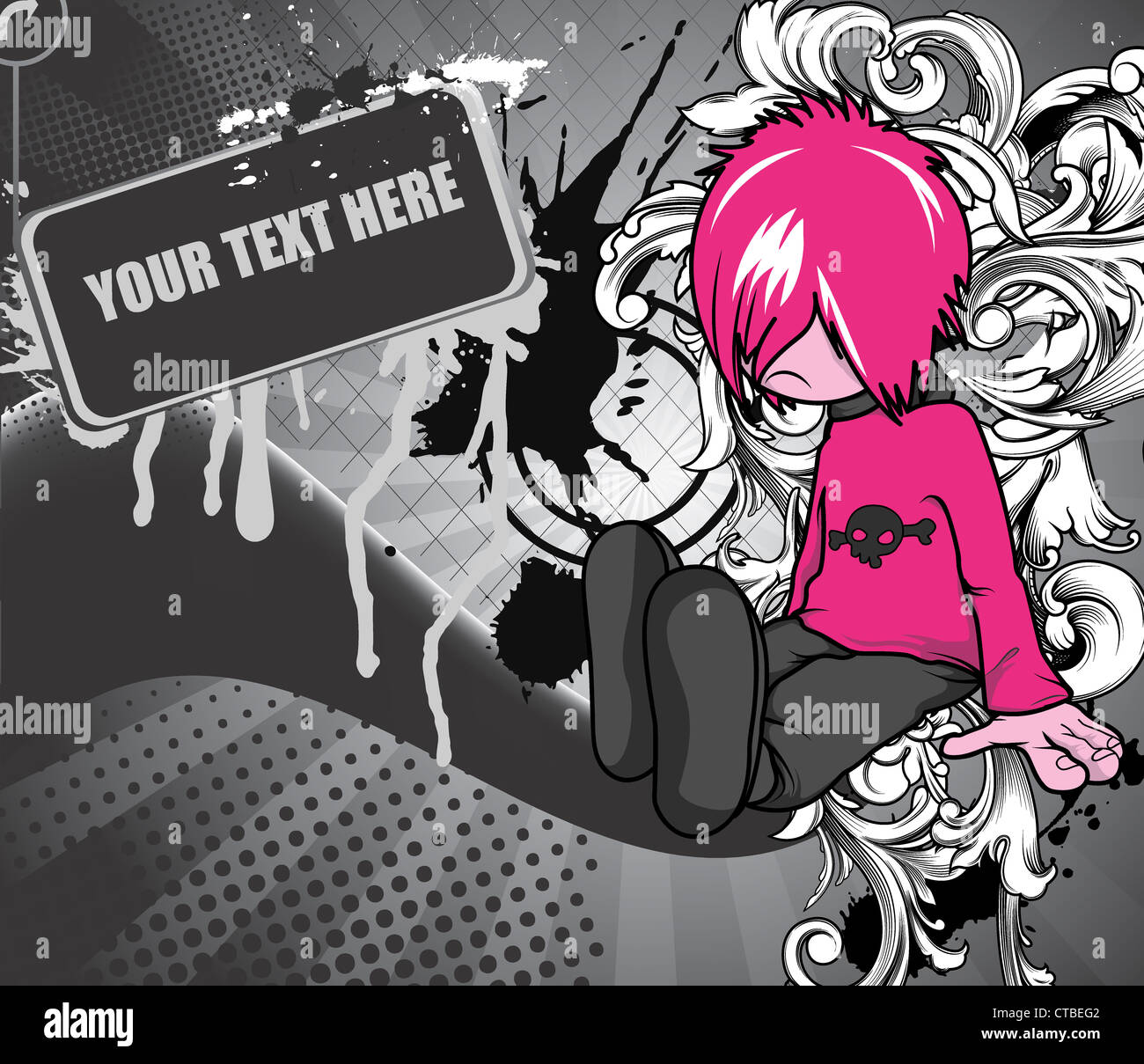 Emo kid hi-res stock photography and images - Alamy