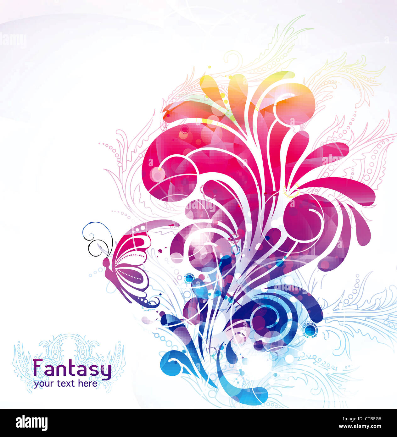 colorful abstract background vector illustration Stock Photo - Alamy