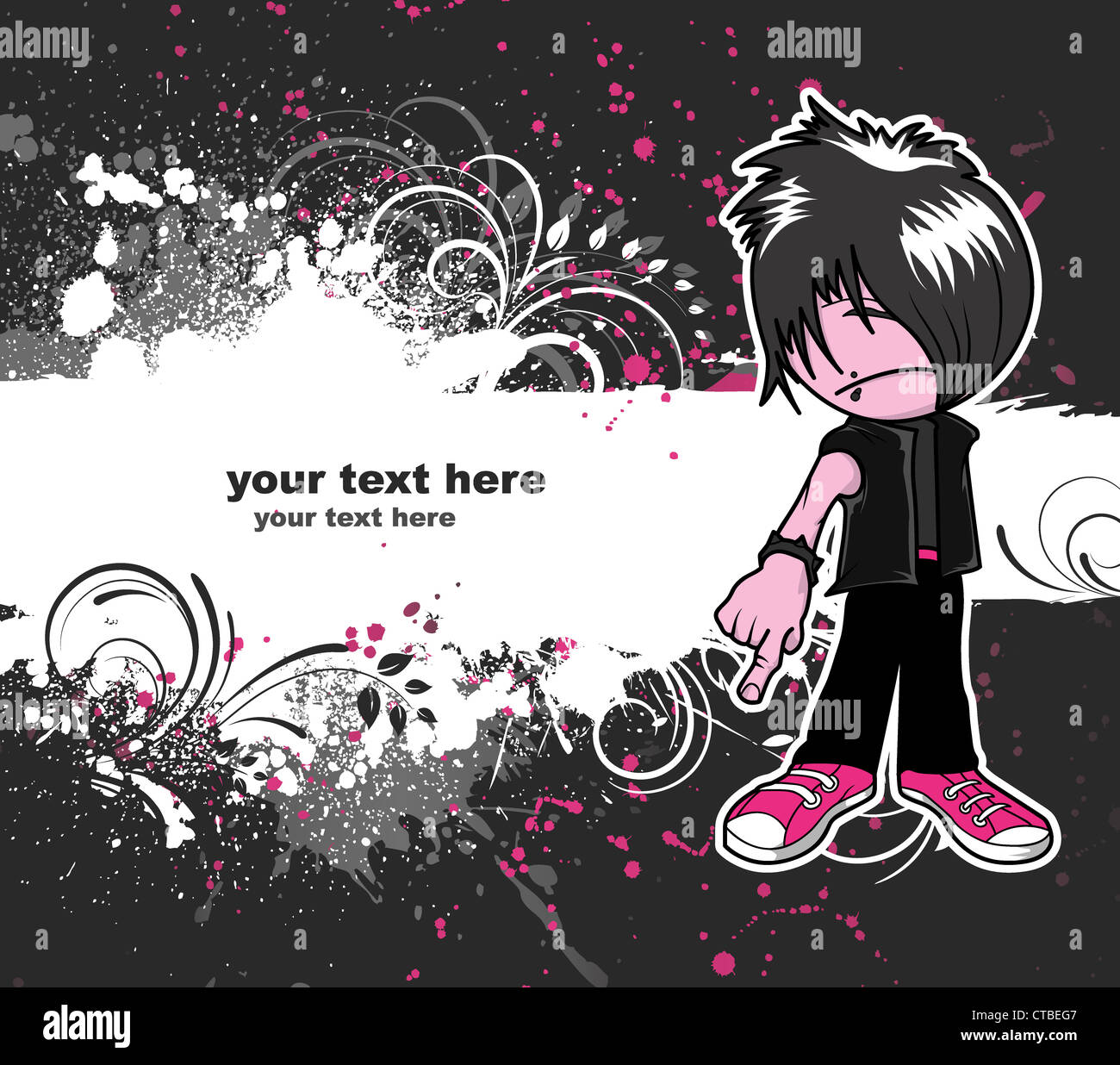Emo kid hi-res stock photography and images - Alamy