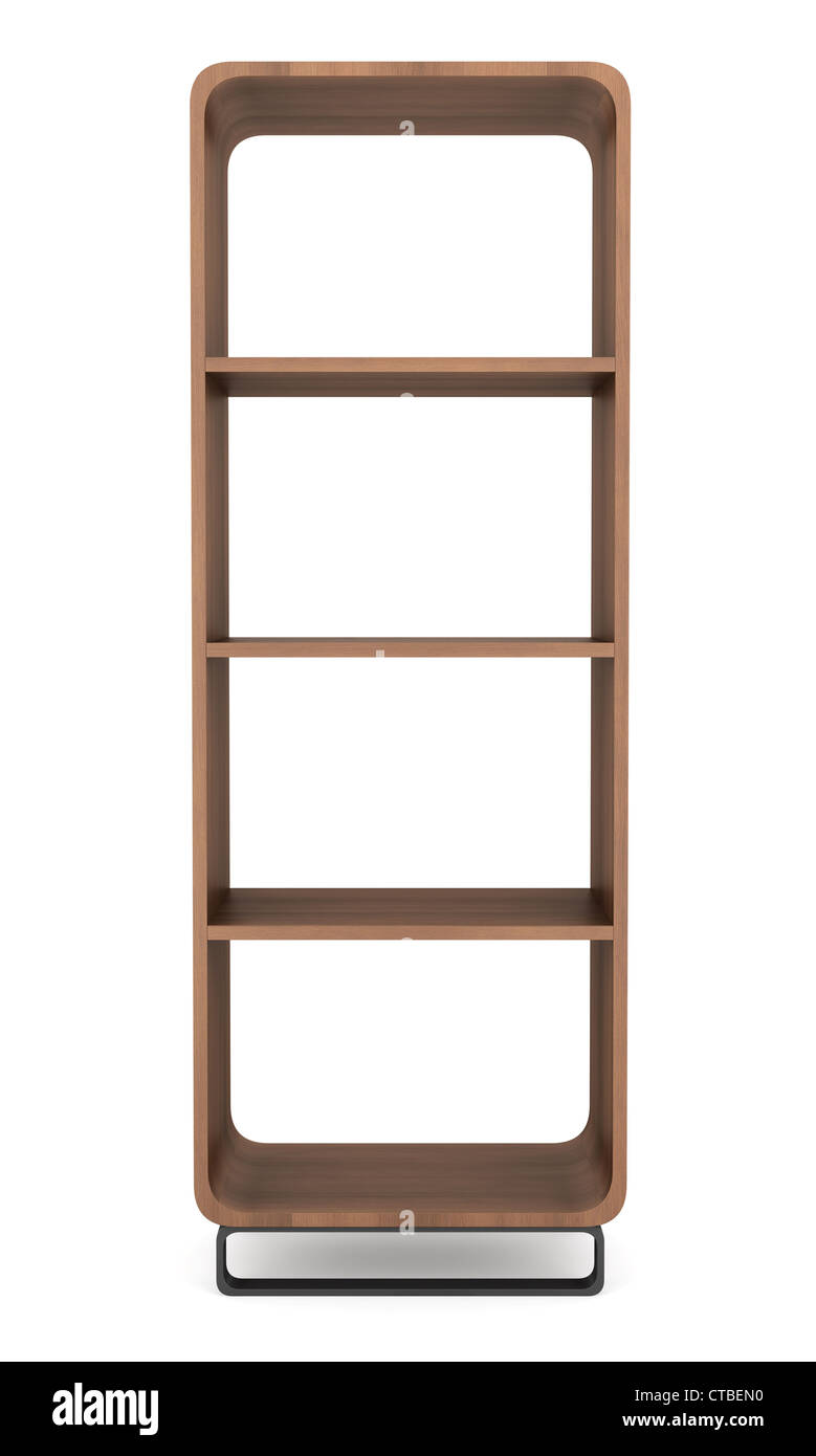 modern office wooden bookcase isolated on white background Stock Photo ...